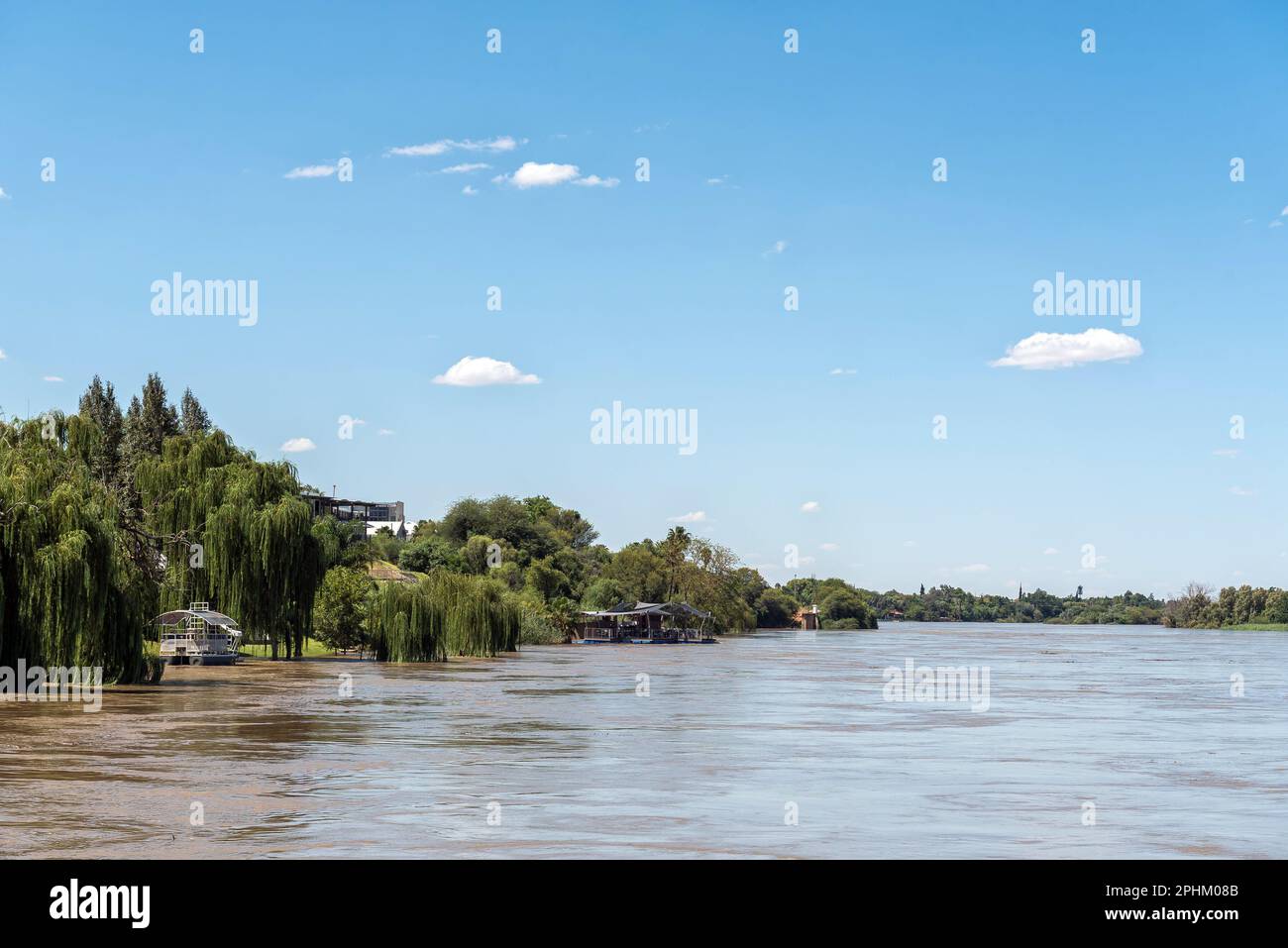 Upington, South Africa - Feb 24, 2023: A sightseeing boat and a ...