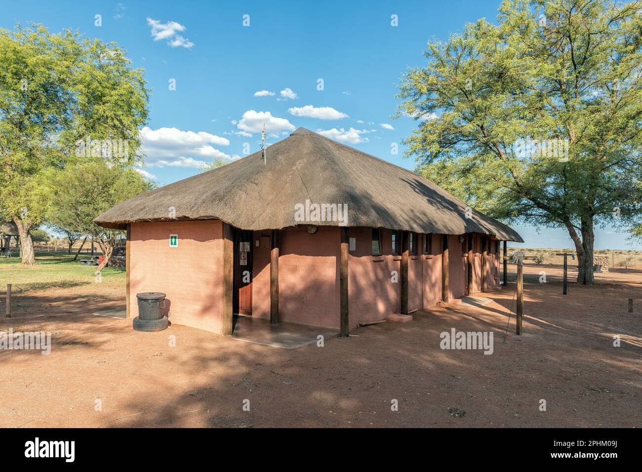 Upington, South Africa - Feb 24, 2023: The ablution building in the ...