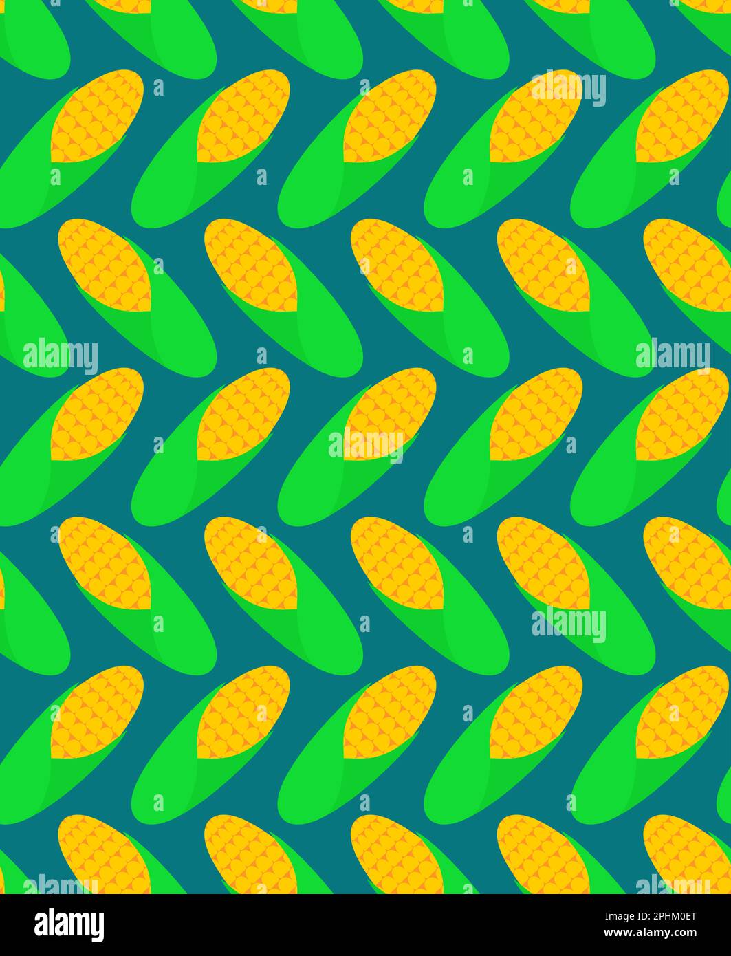 Ear of corn pattern seamless. Baby fabric texture Stock Vector Image ...