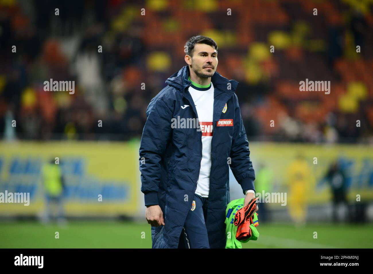 Florin Nita #12 during Euro 2024 qualification game Romania vs Belarus ...