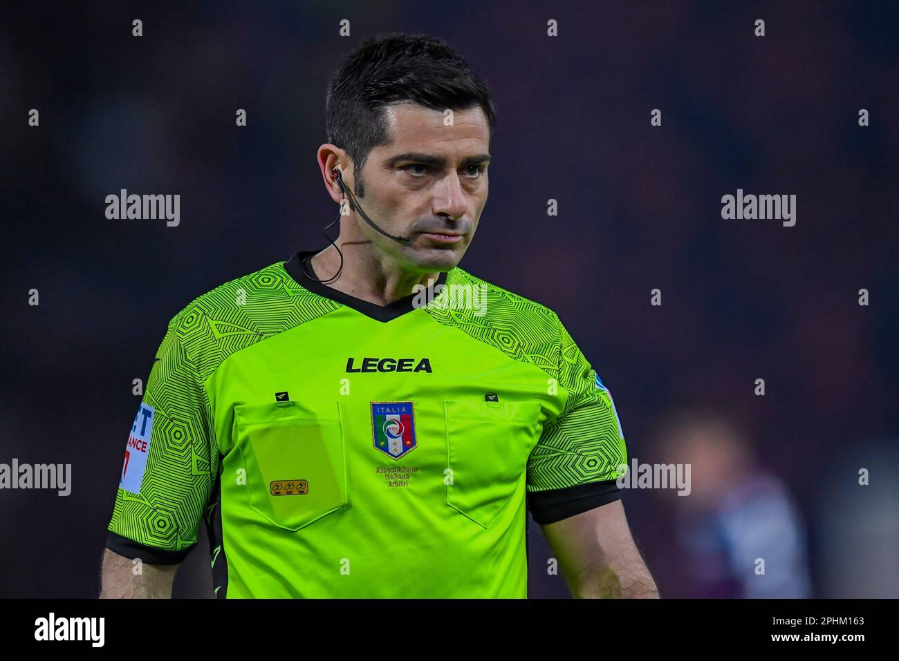 Bologna, Italy. 11th Mar, 2023. The Referee of the match Fabio Maresca ...