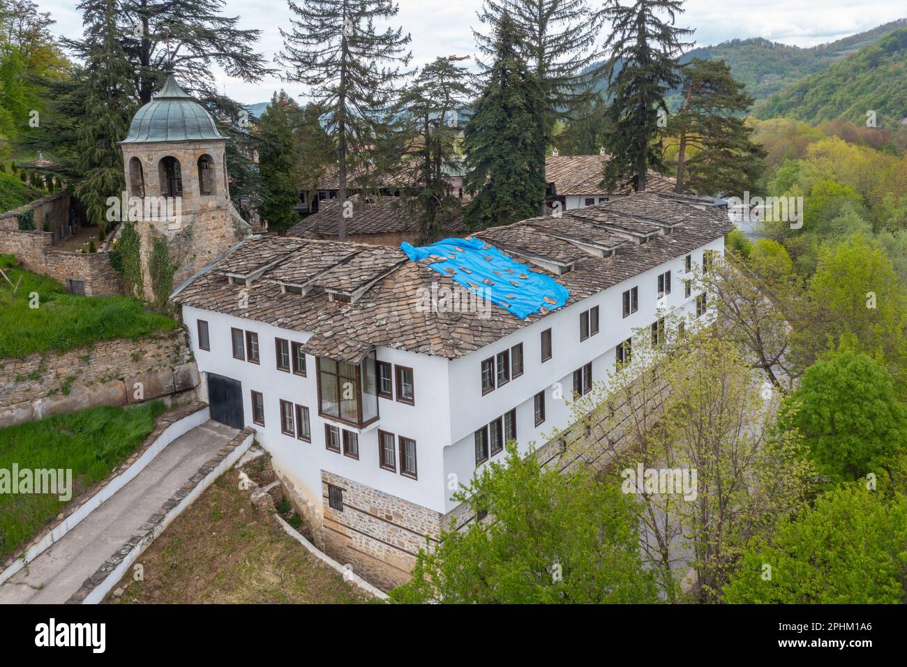 Aerial view of Troyan monastery in Bulgaria Stock Photo - Alamy