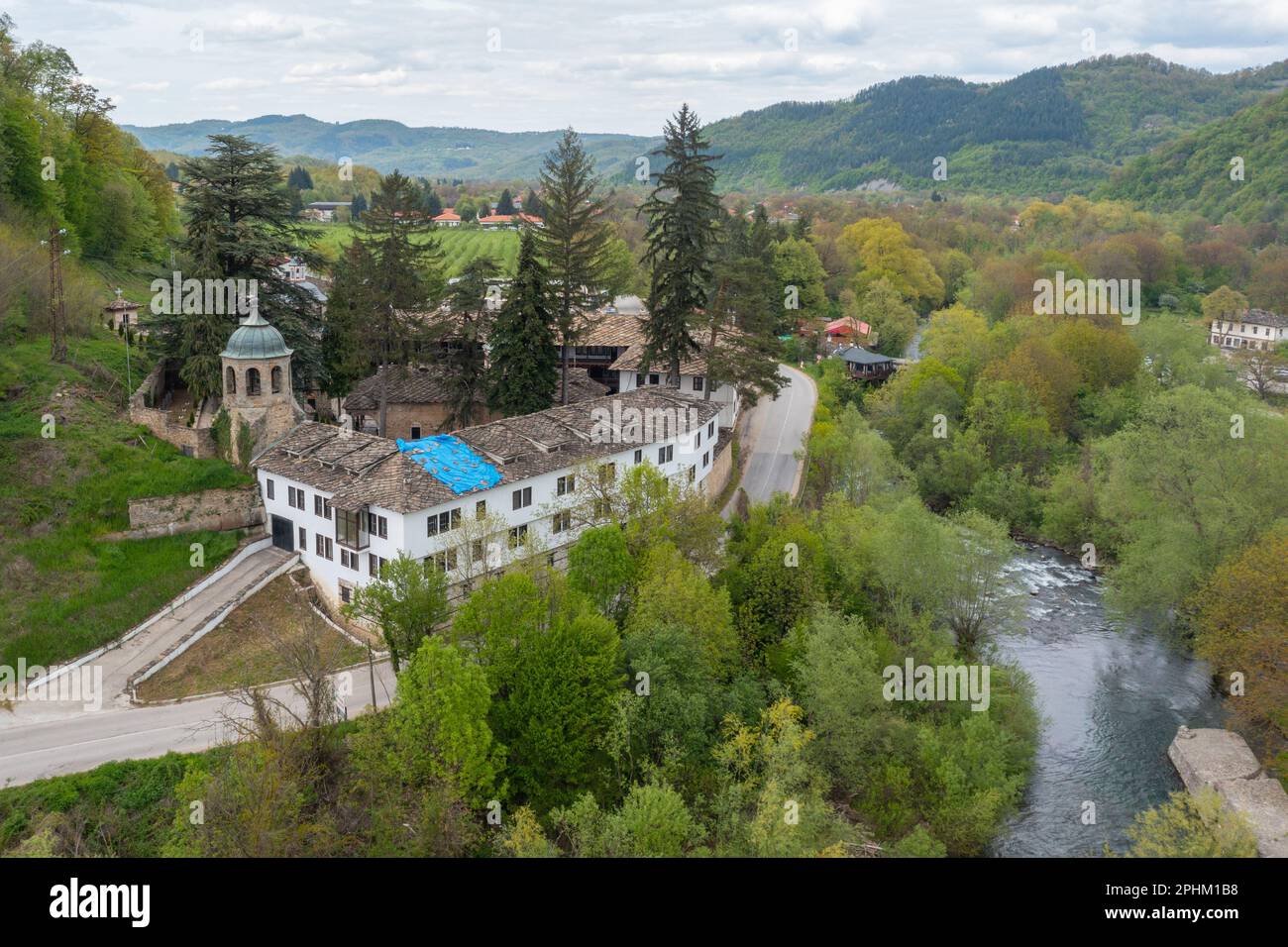 Aerial view of Troyan monastery in Bulgaria Stock Photo - Alamy