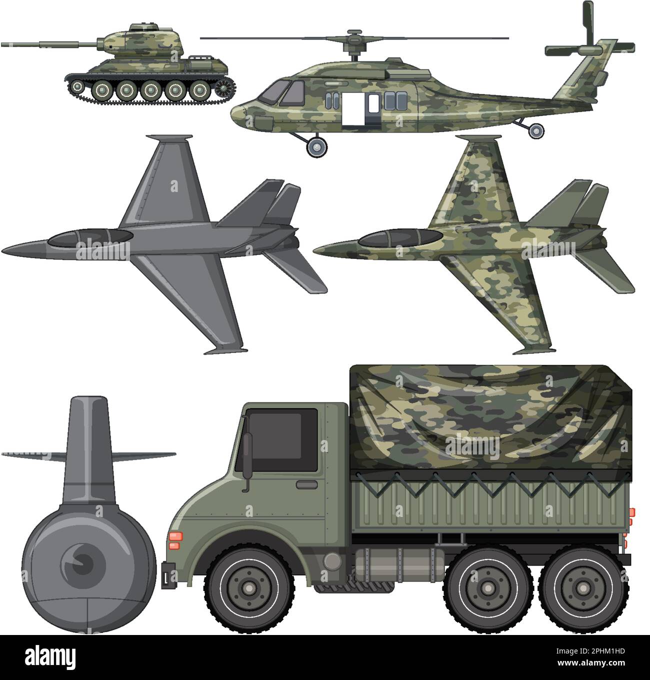 Set of military vehicles illustration Stock Vector Image & Art - Alamy