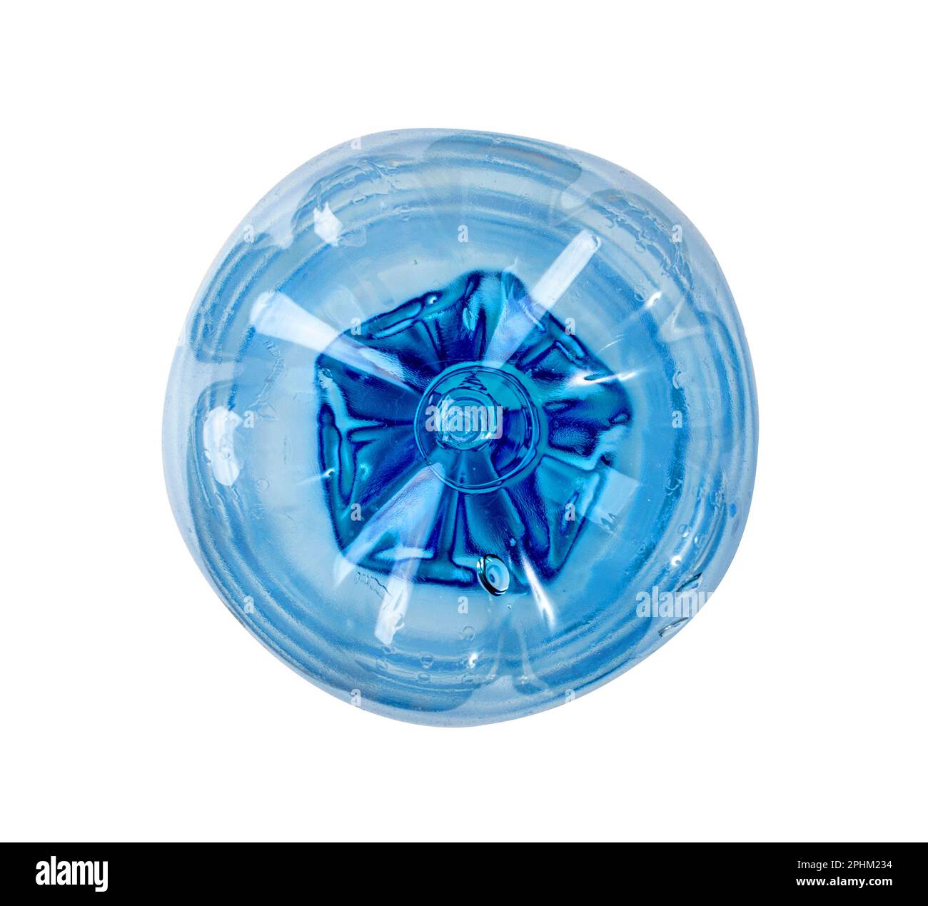 Blue Plastic Bottle Bottom Isolated, Empty Plastic Bottle, Global ...