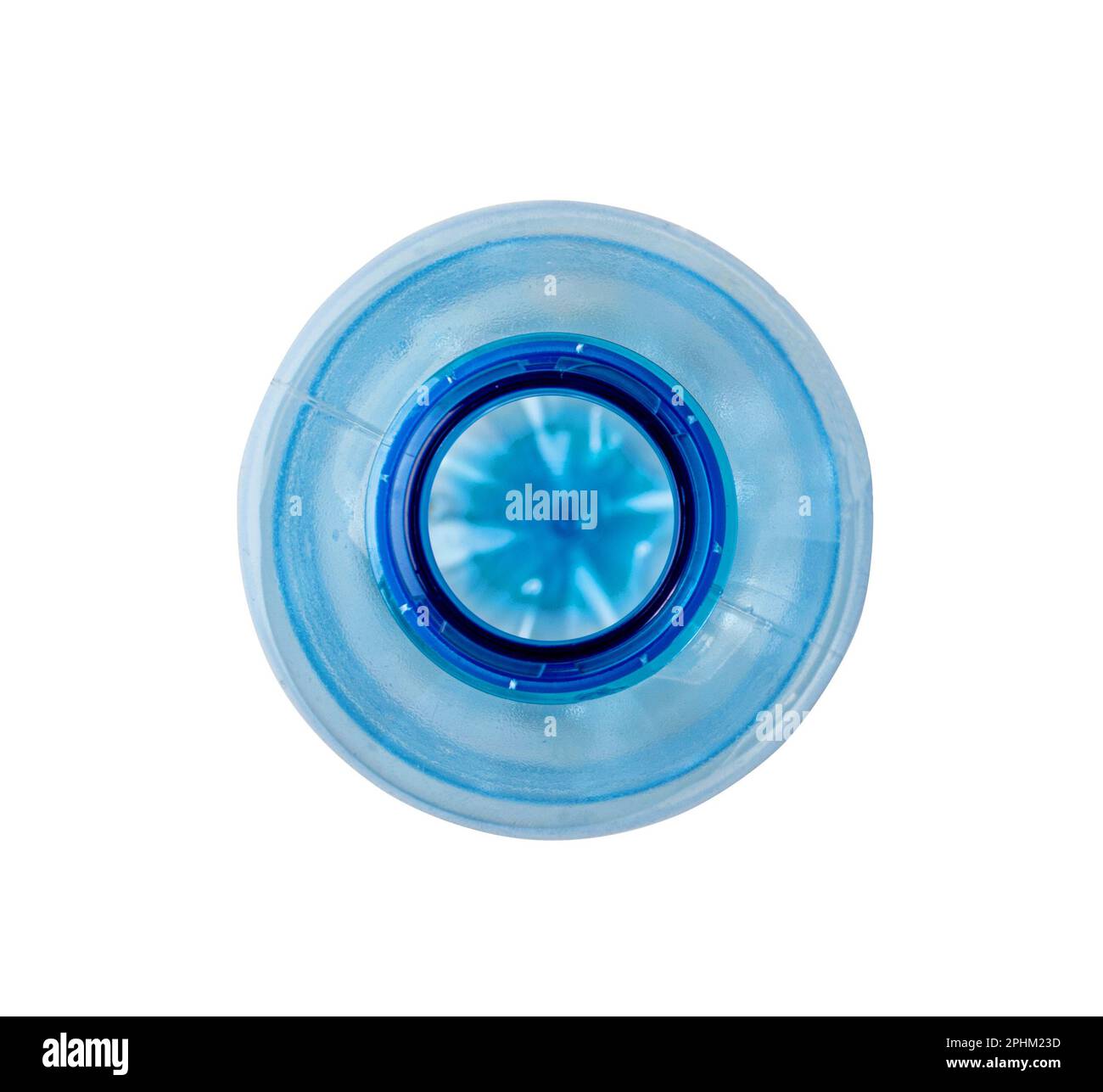 Open Blue Plastic Bottle Top Isolated, Empty Plastic Bottle, Global ...