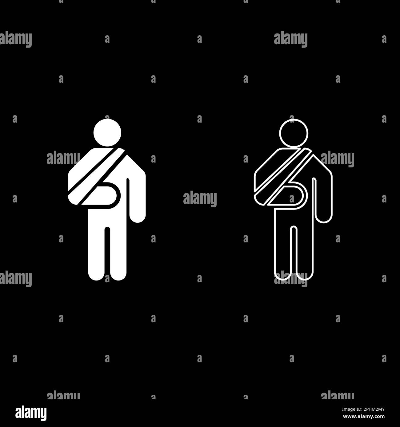 Hand gypsum bandage icon Stock Vector Images - Alamy