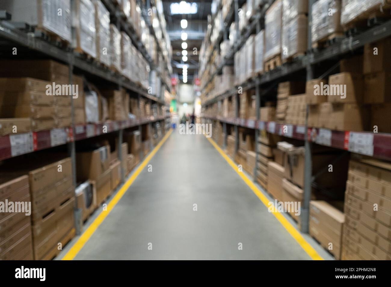 Blurred Shop Aisle, Abstract Shopping Mall, Blur Supermarket, Defocused ...