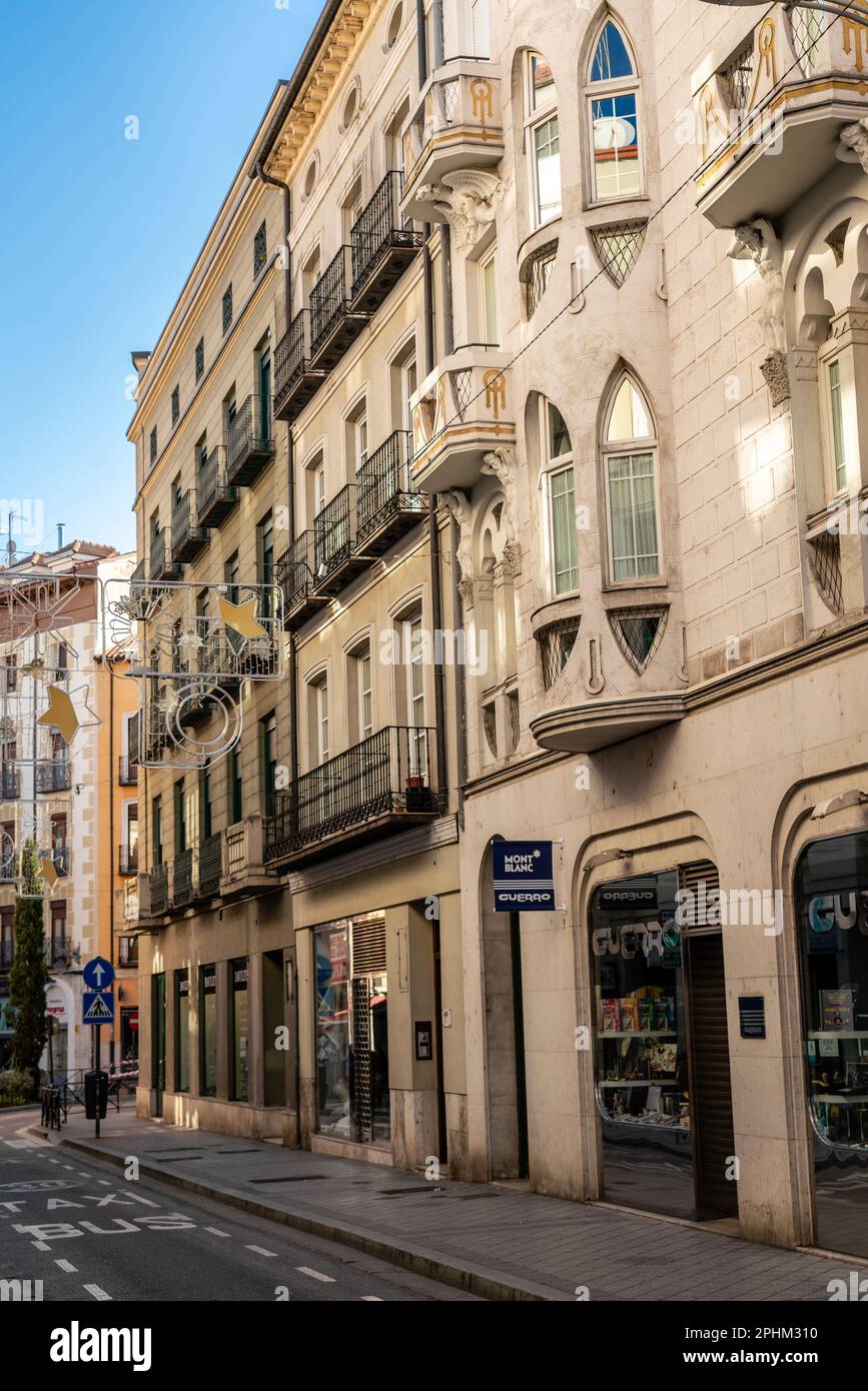 Spectacular city center of Valladolid with beautiful architecture style ...