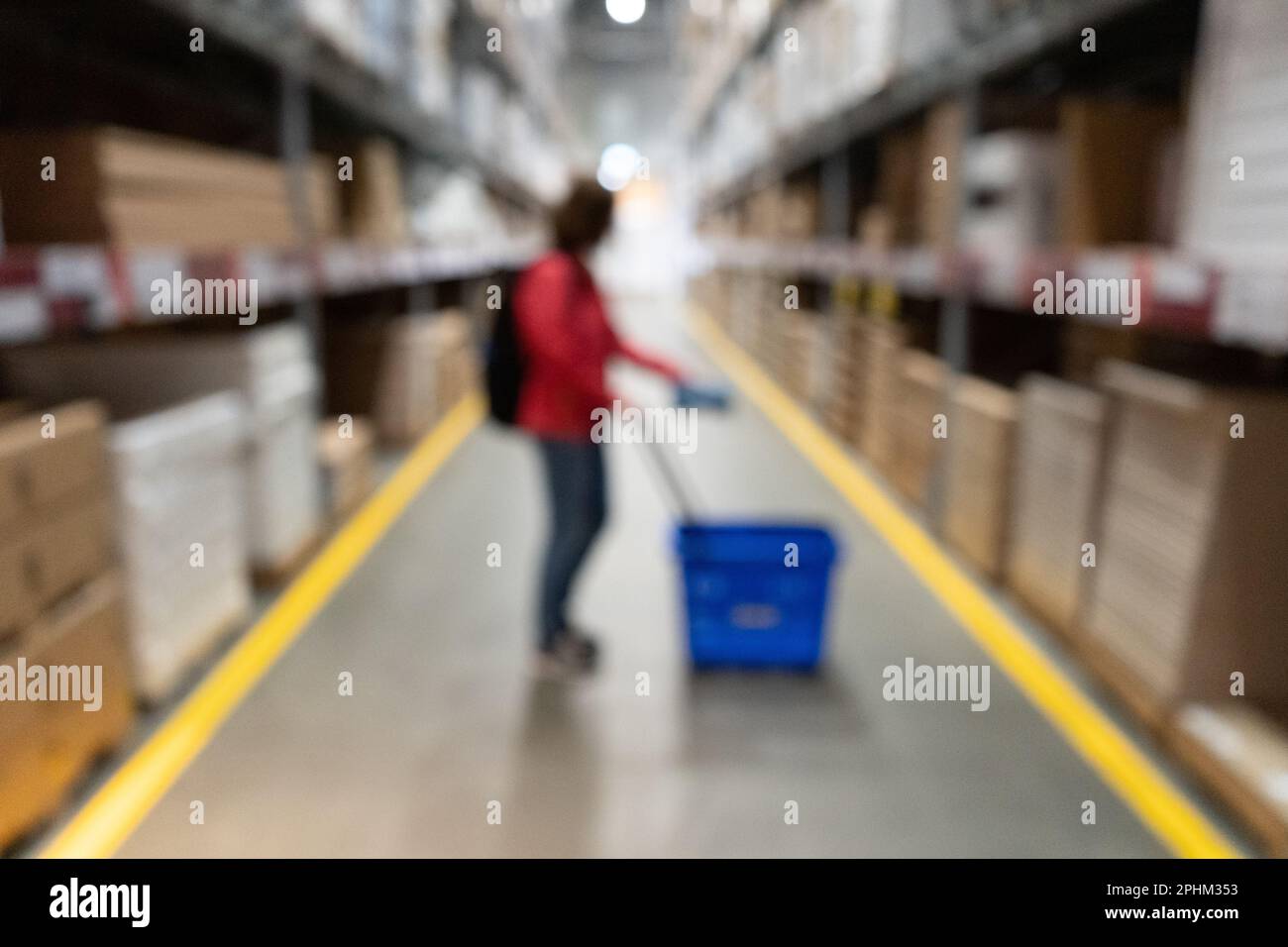 Blurred Shop Aisle, Abstract Shopping Mall, Blur Supermarket, Defocused ...