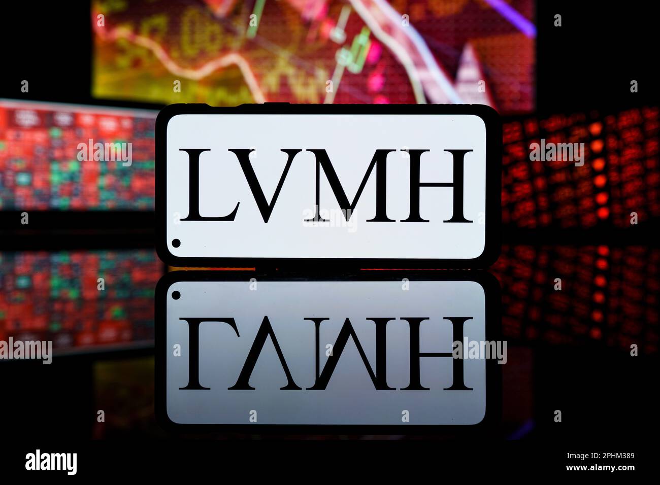 LVMH company shares dropped down at stock market. LVMH company ...