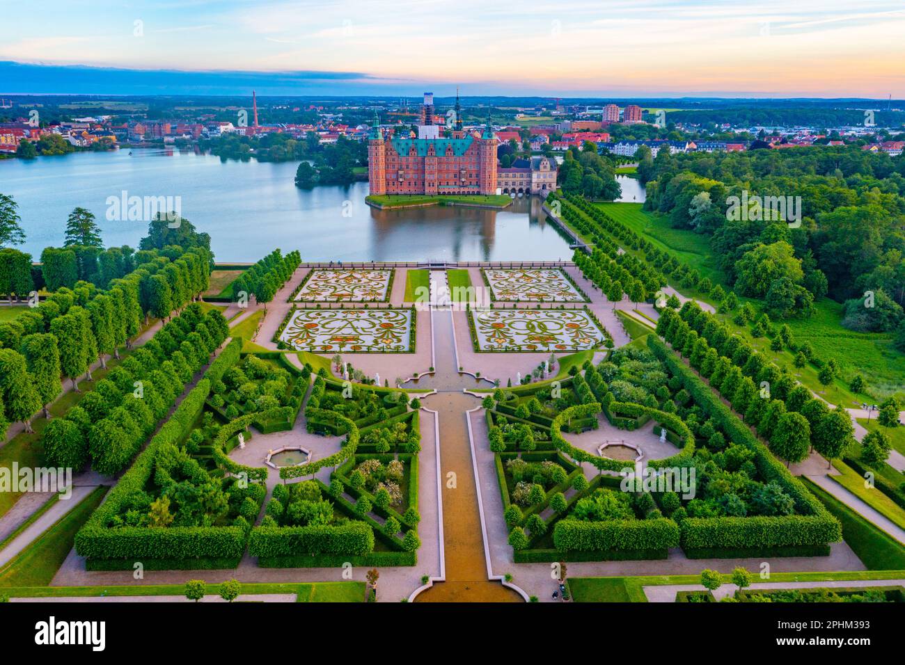Frederiksborg castle aerial hi-res stock photography and images - Alamy