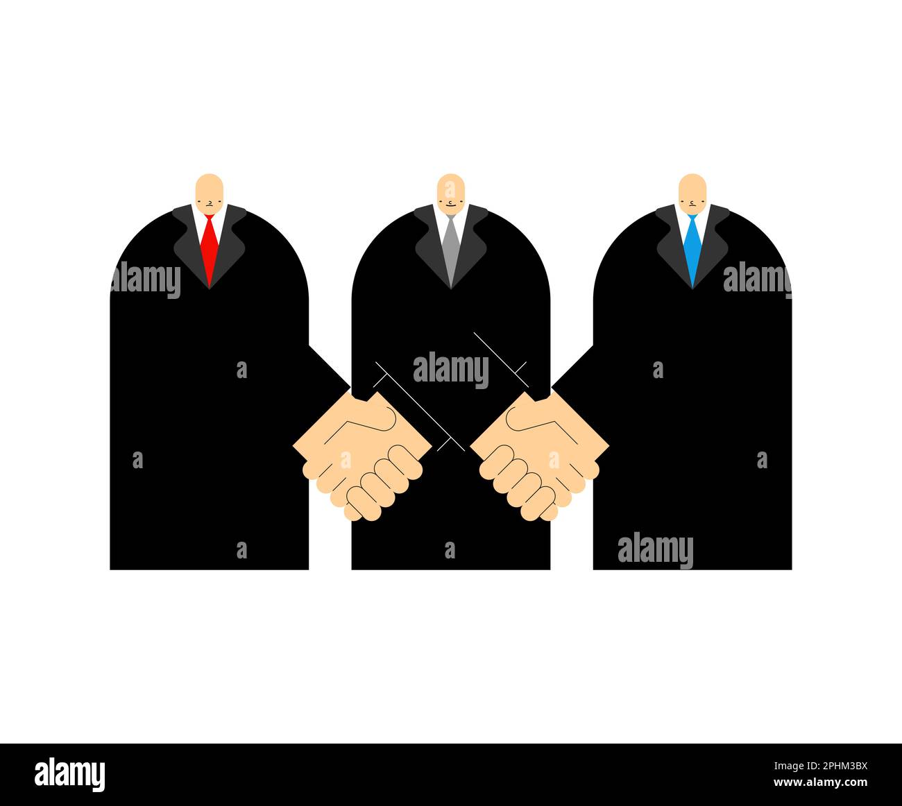 People negotiating illustration Stock Vector Images - Alamy