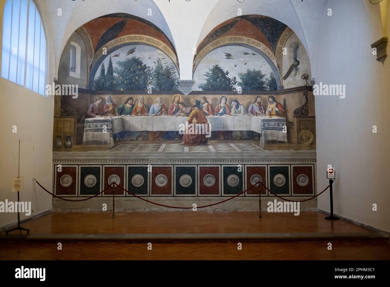 Ghirlandaio's The Last Supper and sketches in the refectory of San ...