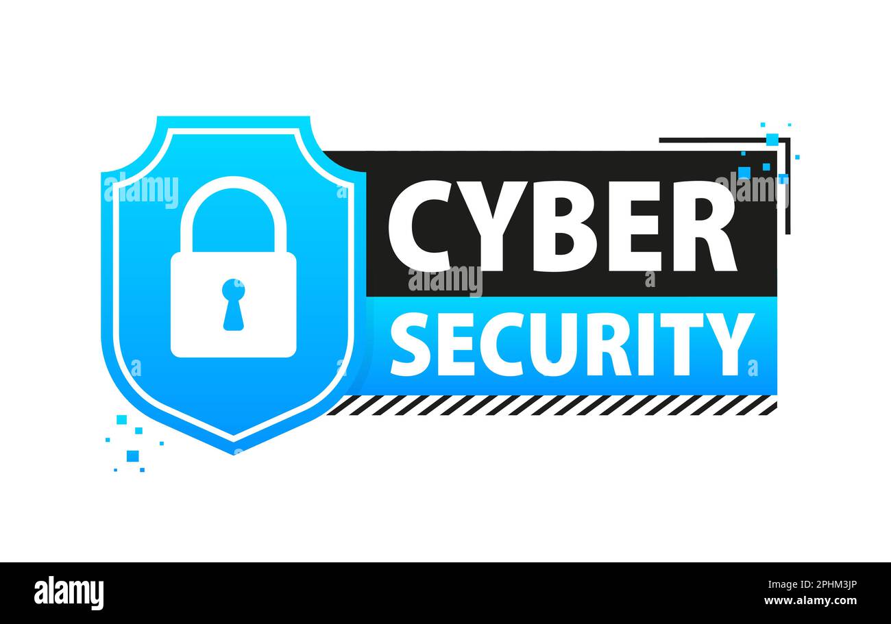 Cyber security label. Maximum protection against cyber threats and ...