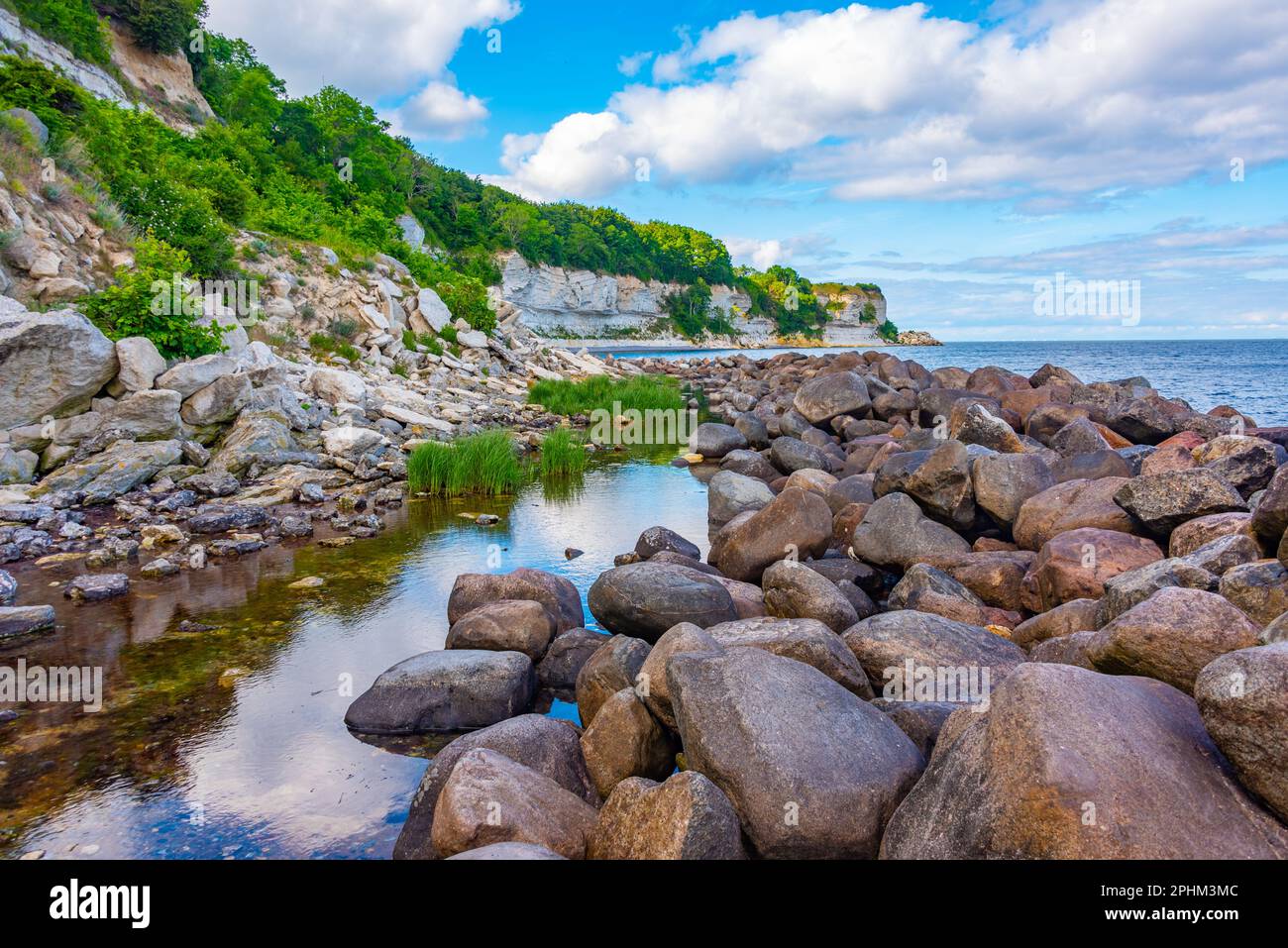 White cliffs of Stevns Klint in Denmark Stock Photo - Alamy