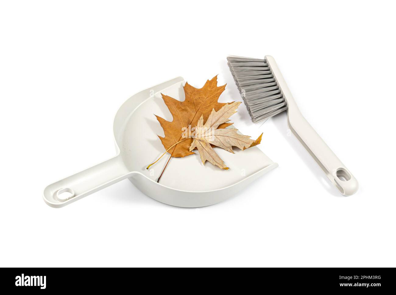 Broom and Dustpan Isolated, Grey Plastic Dust Pan with Brush for Carpet ...