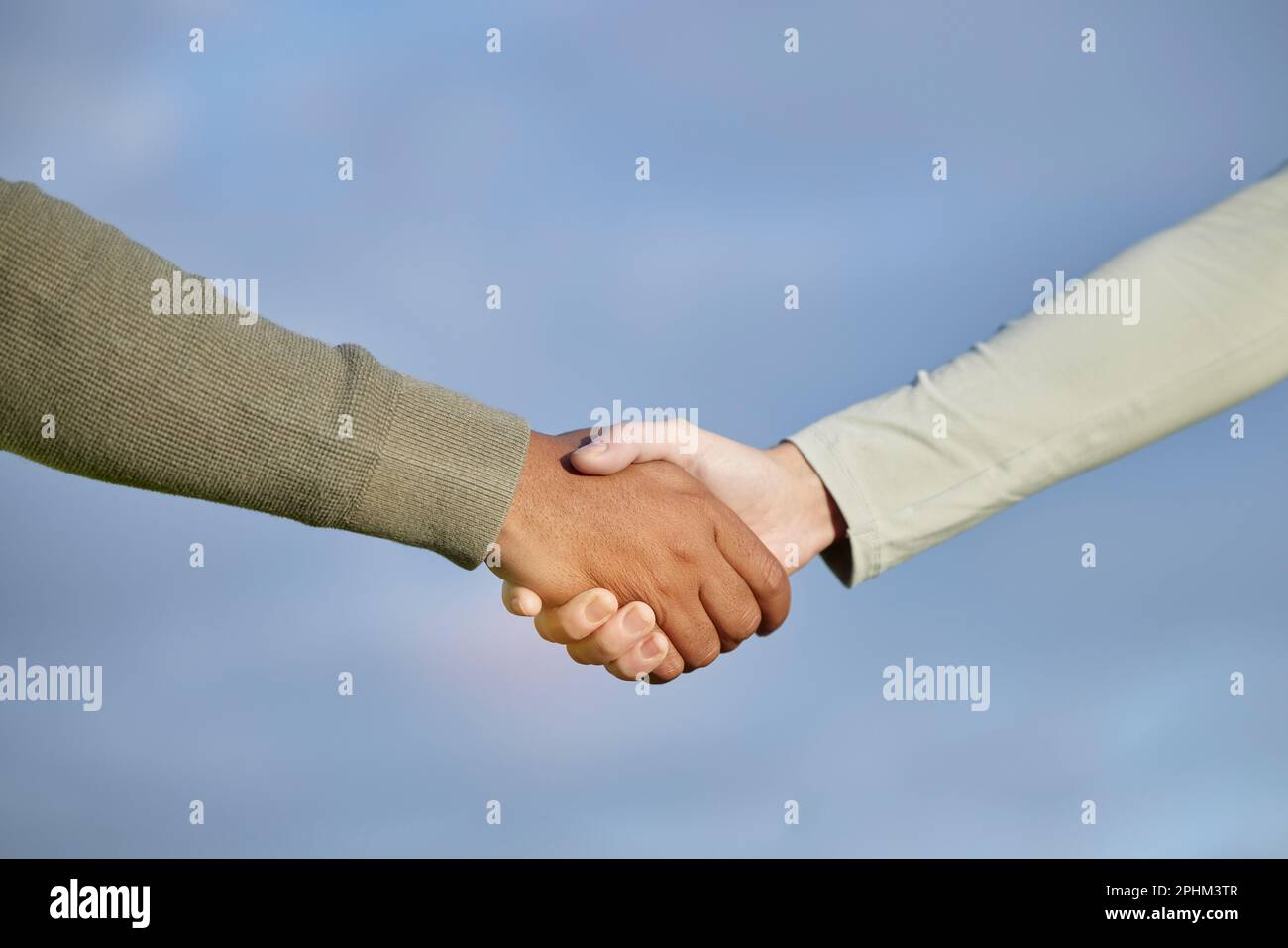 Handshake, agreement and people teamwork, partnership and collaboration for support, onboarding ...