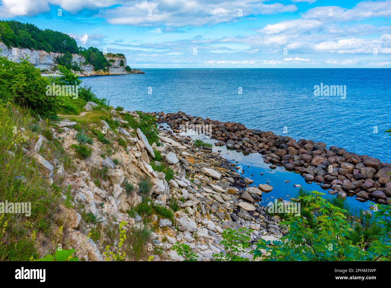 White cliffs of Stevns Klint in Denmark Stock Photo - Alamy