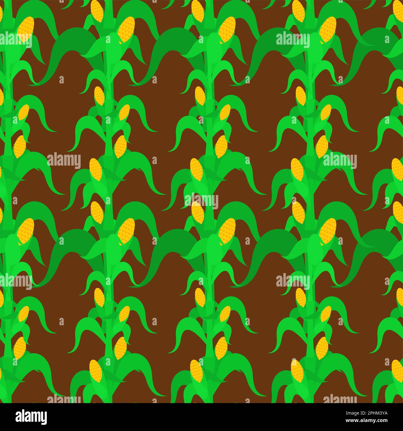 Corn bush pattern seamless. Cornfield background. Baby fabric texture ...