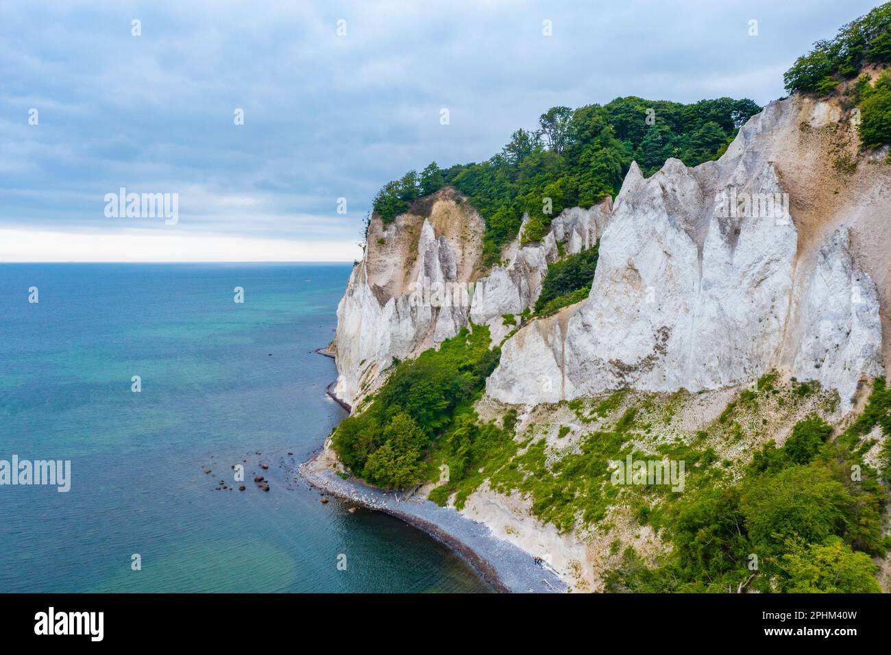 Möns Klint white cliffs in Denmark Stock Photo - Alamy