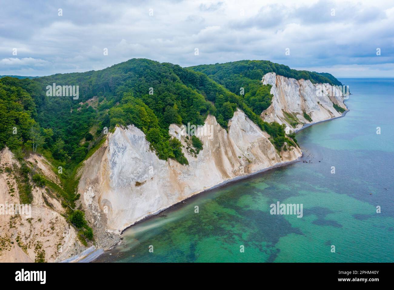 Möns Klint white cliffs in Denmark Stock Photo - Alamy