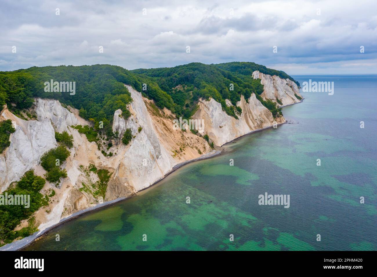 Möns Klint white cliffs in Denmark Stock Photo - Alamy