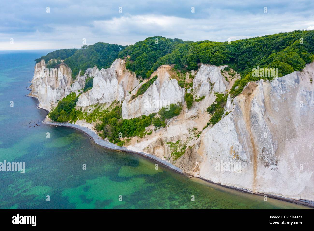 Möns Klint white cliffs in Denmark Stock Photo - Alamy
