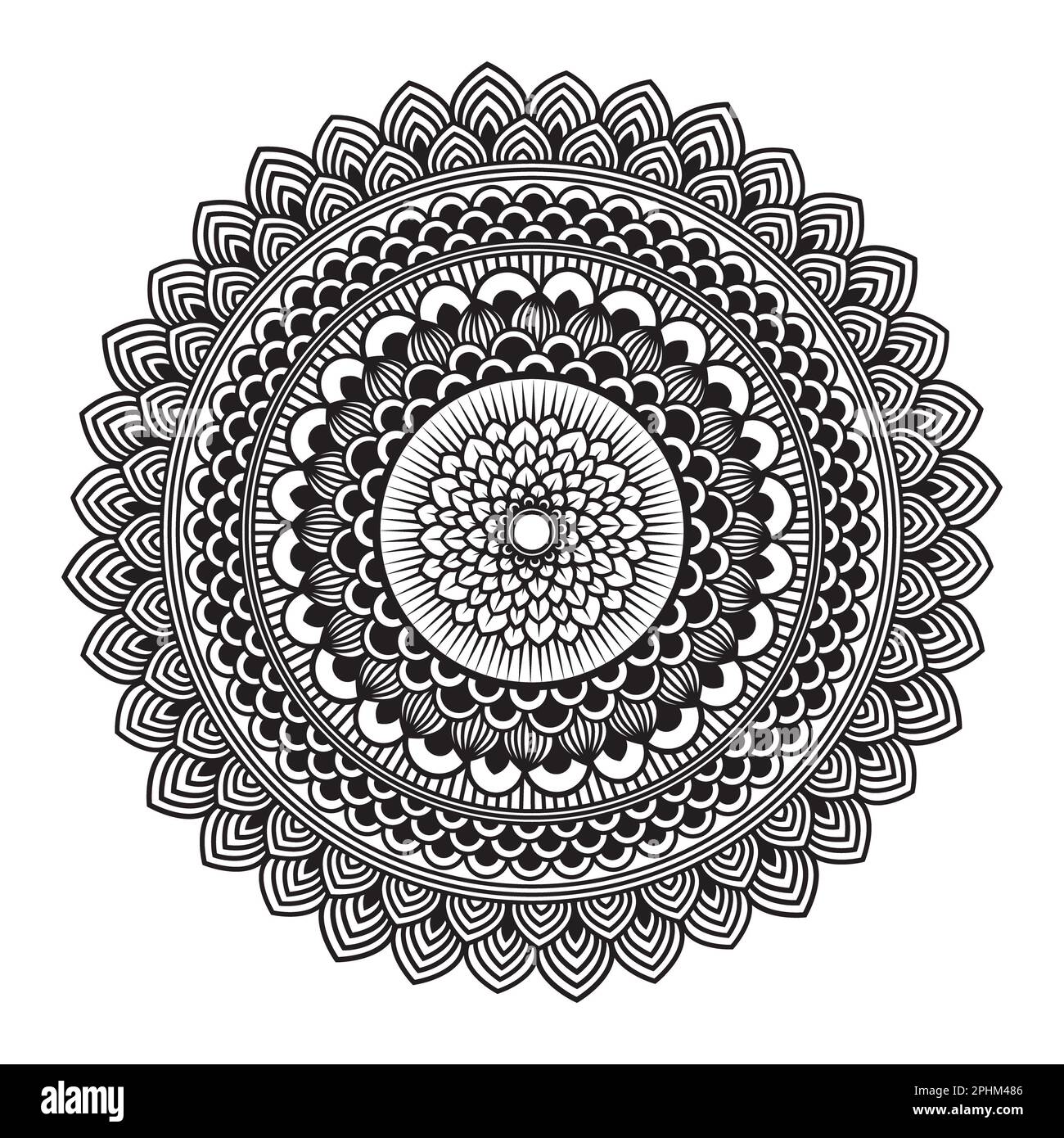 Beautiful Floral mandala design, Floral mandala vector illustration ...
