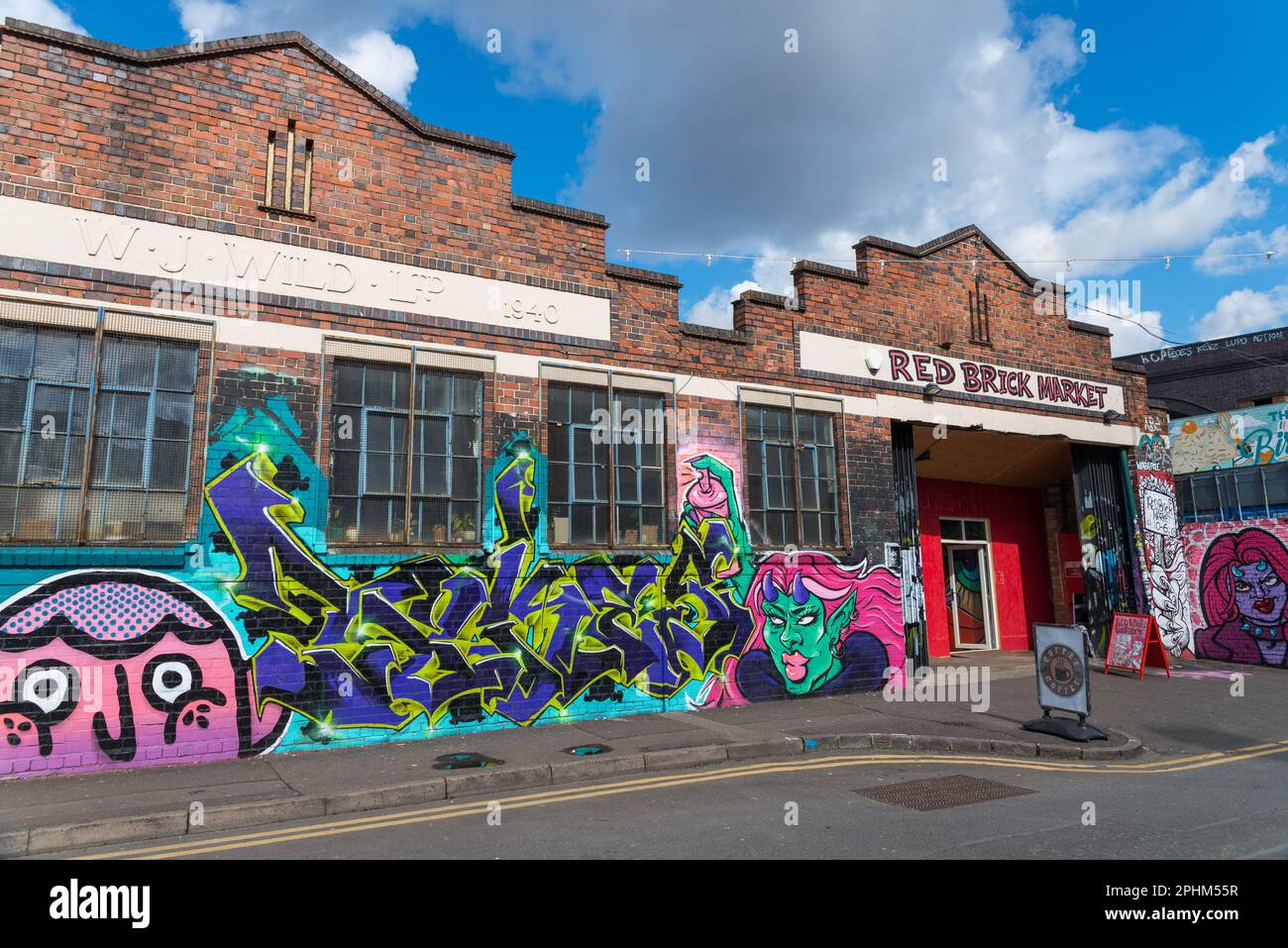 The Red Brick Market in Floodgate Street in Digbeth, Birmingham Stock ...