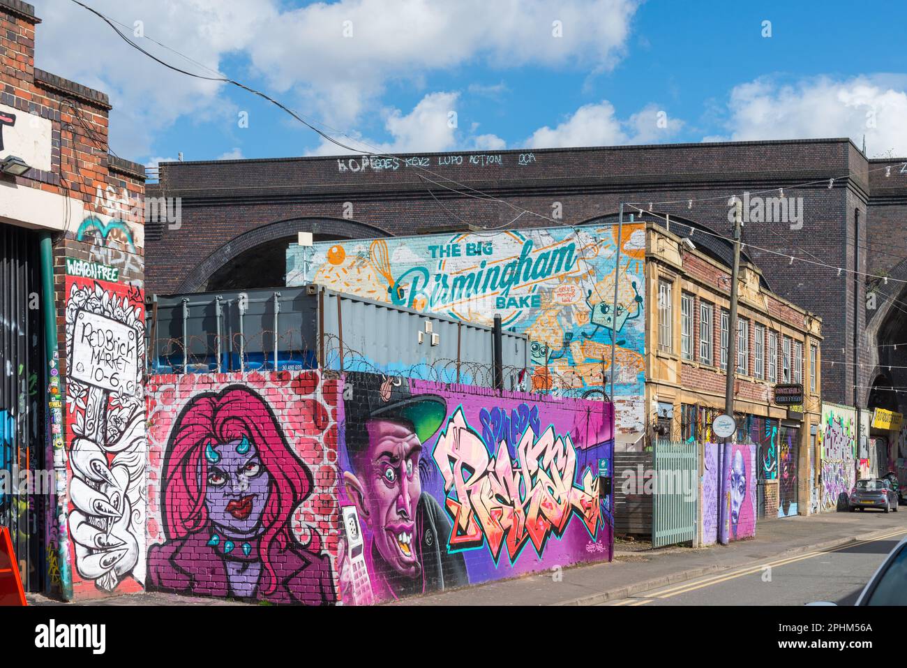 The Red Brick Market in Floodgate Street in Digbeth, Birmingham Stock ...