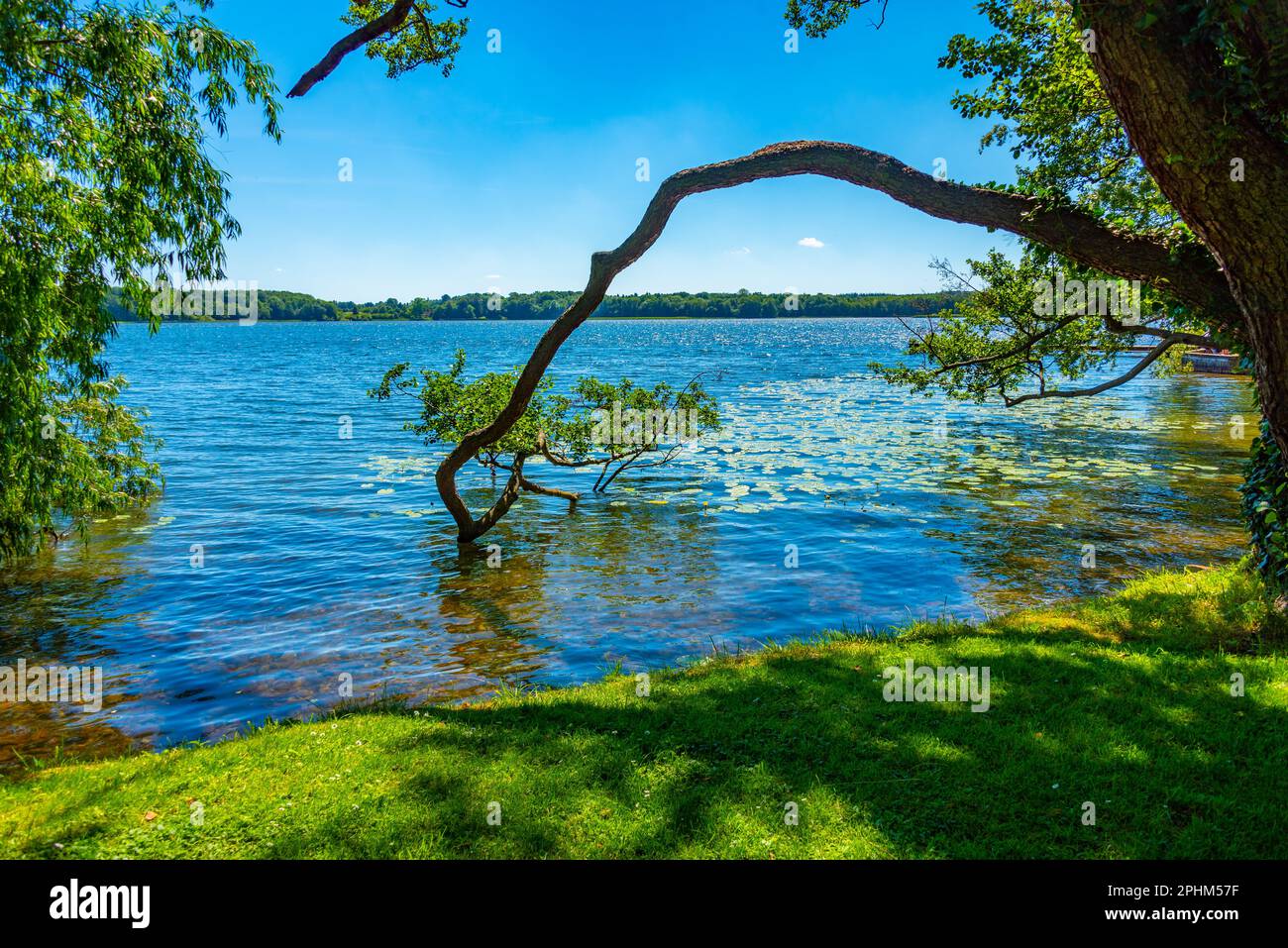 Landscape of Soro lake in Denmark Stock Photo - Alamy