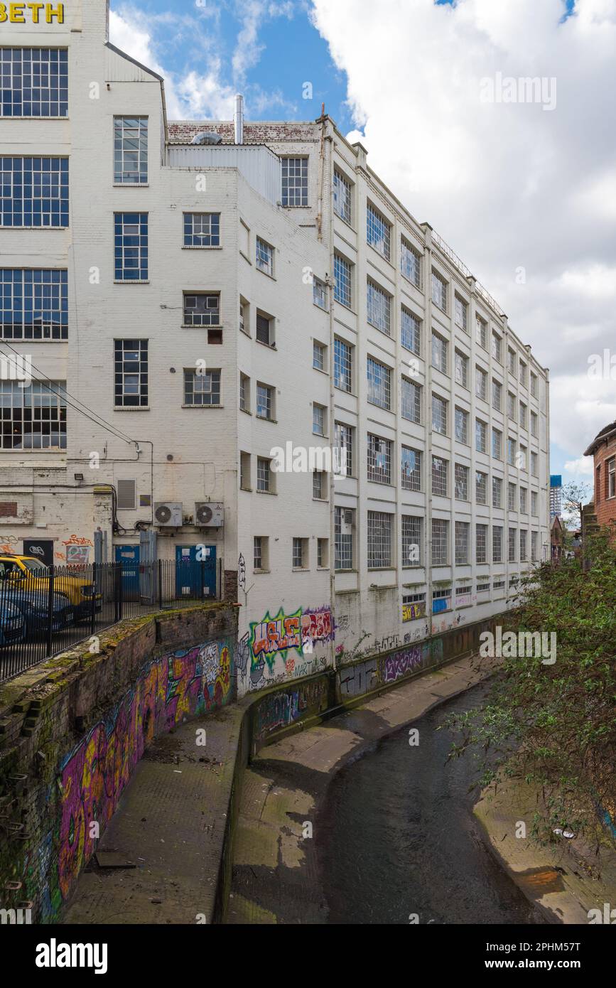 The Custard Factory building next to the River Rea in Digbeth in ...
