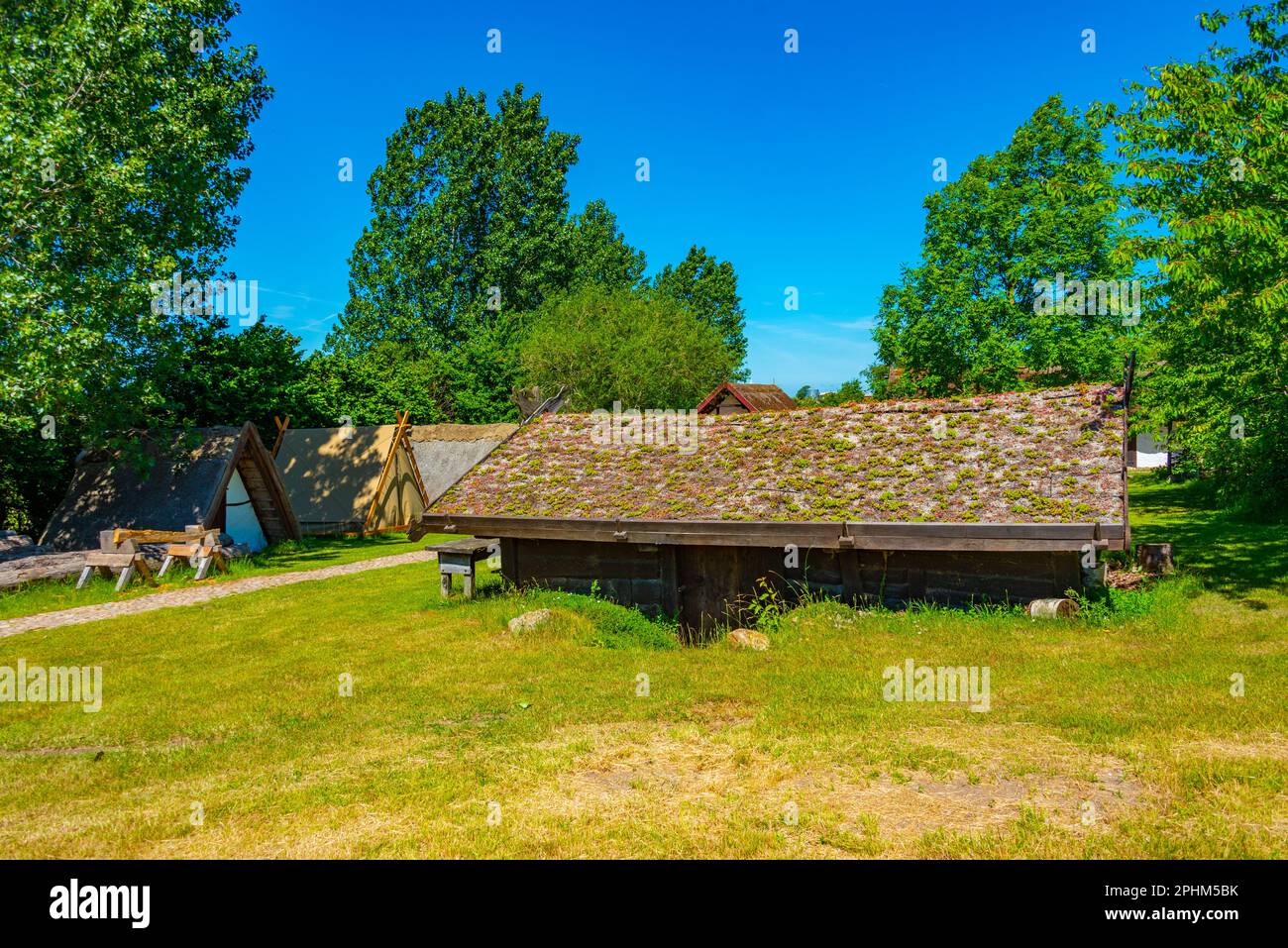 Viking houses reconstructed hi-res stock photography and images - Alamy