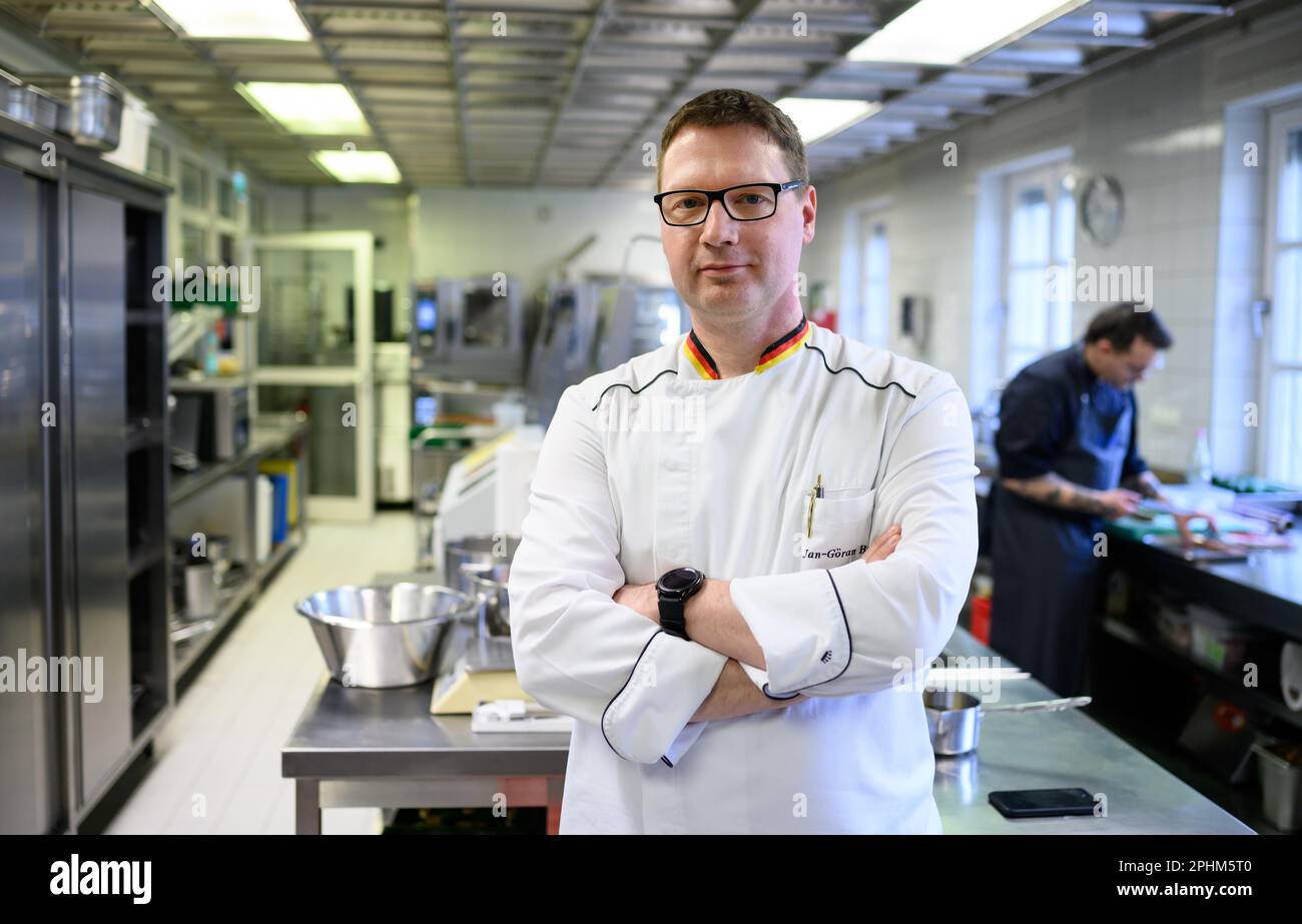 Berlin, Germany. 29th Mar, 2023. Jan-Göran Barth, head chef at Bellevue ...