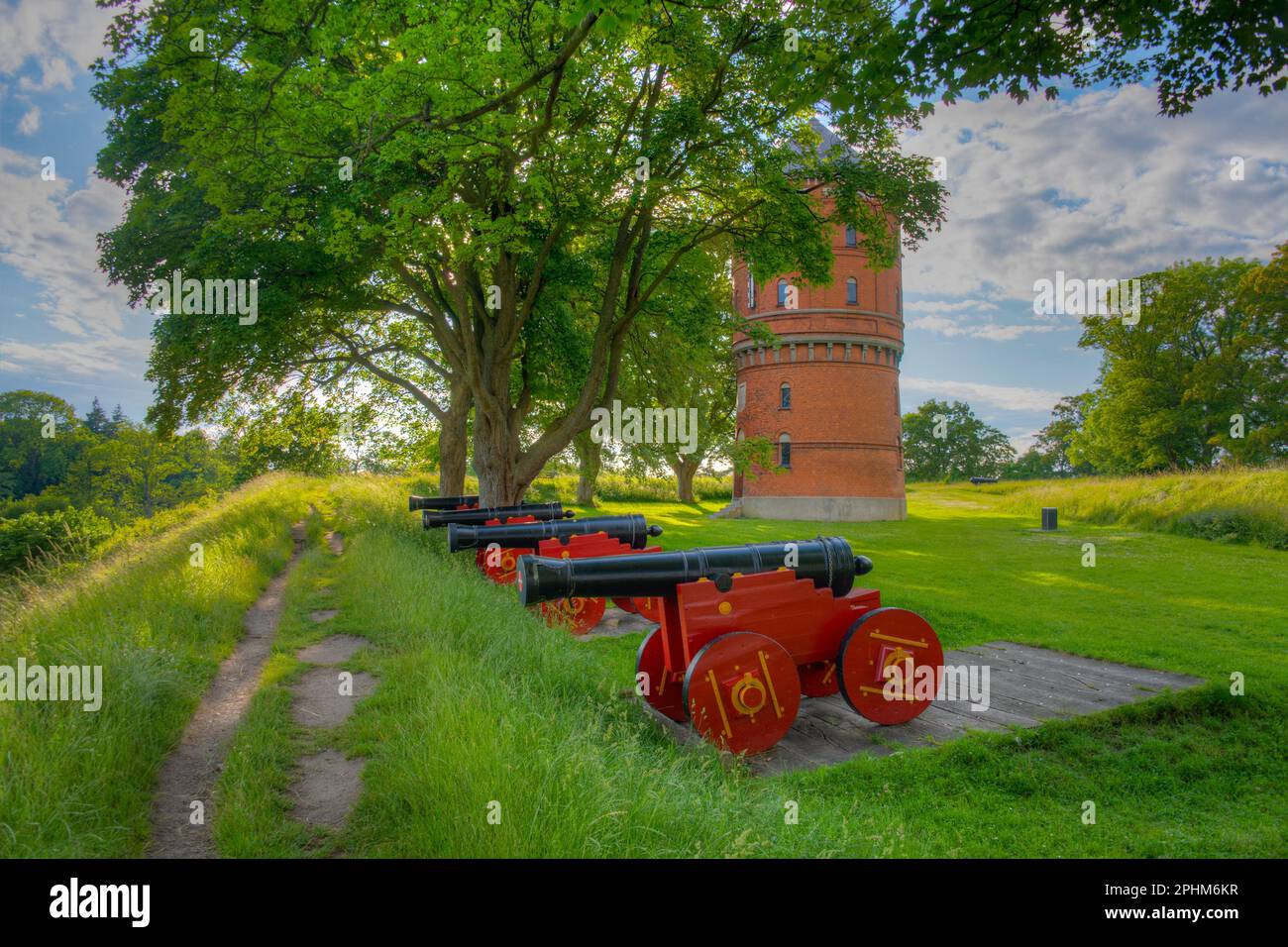Medieval fortification at Danish town Nyborg Stock Photo - Alamy