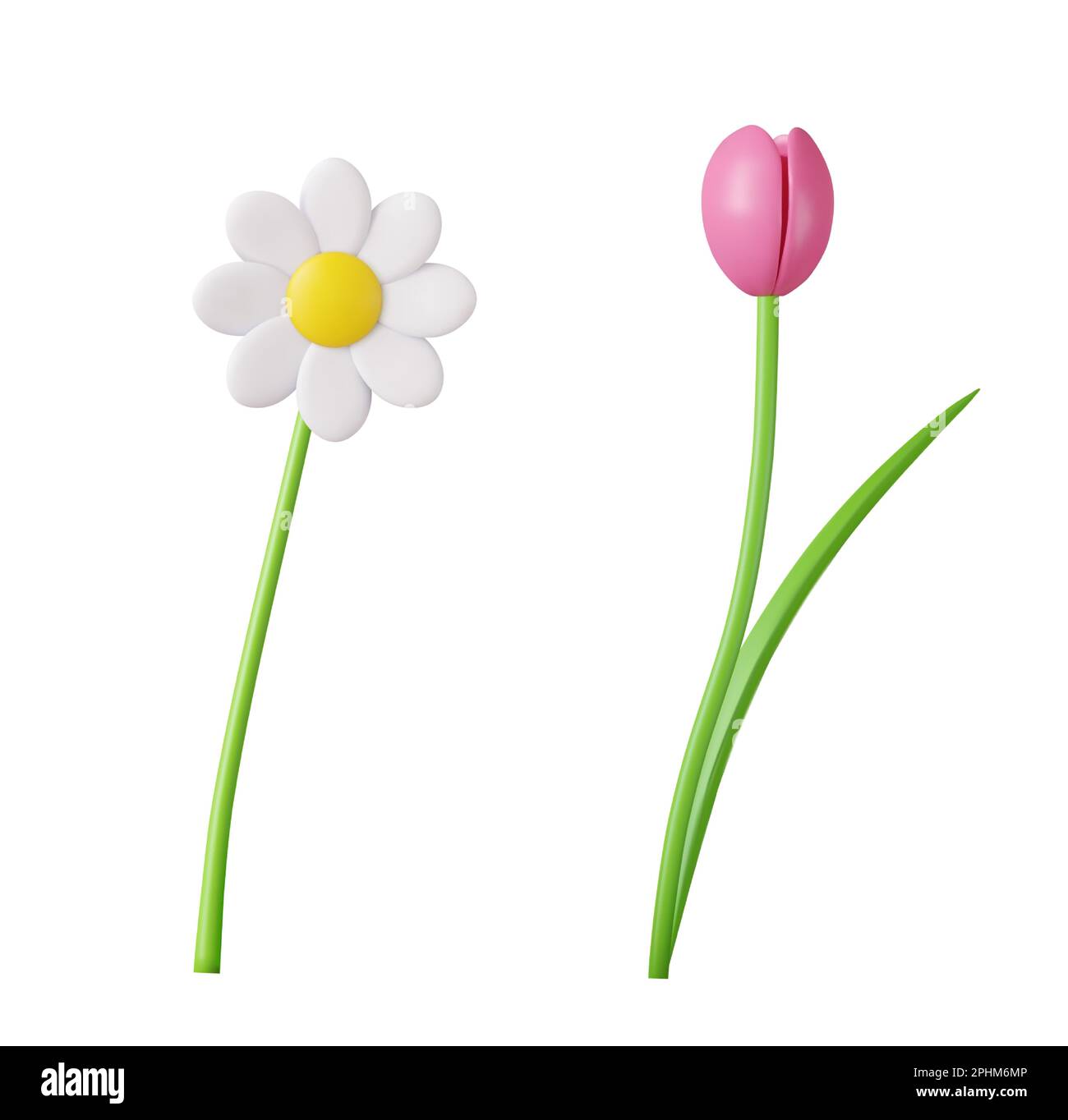 Spring tulip on blue Stock Vector Images - Alamy
