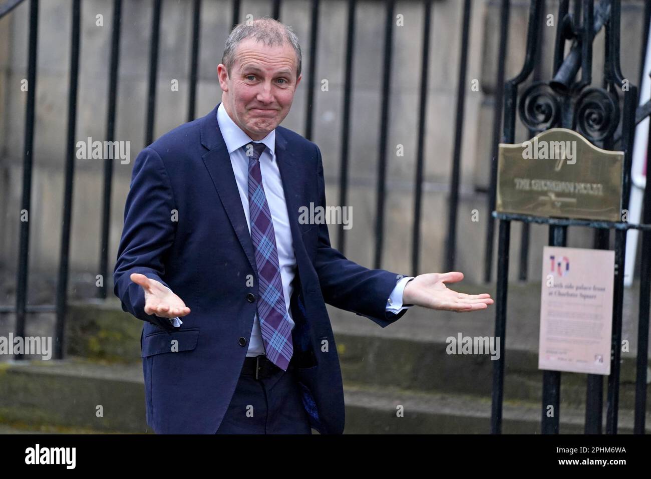 Michael Matheson MSP arriving at Bute House, Edinburgh, ahead of the ...