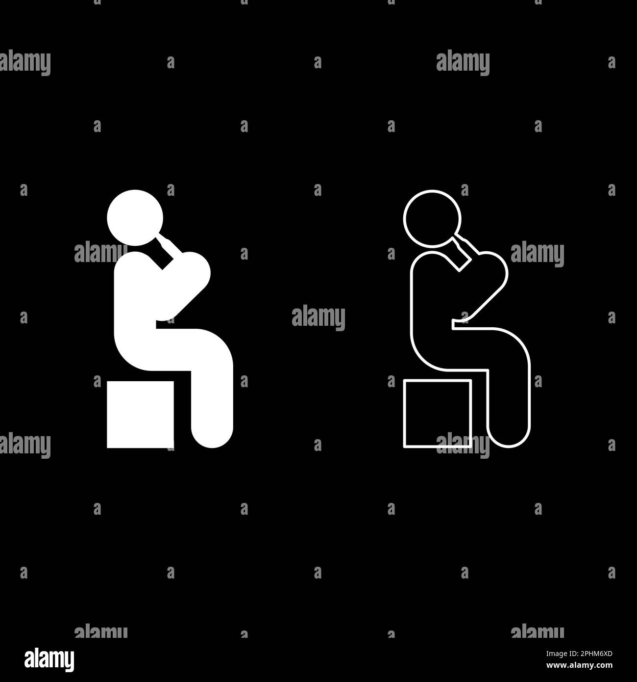 Silhouette people drinking vector hi-res stock photography and images ...