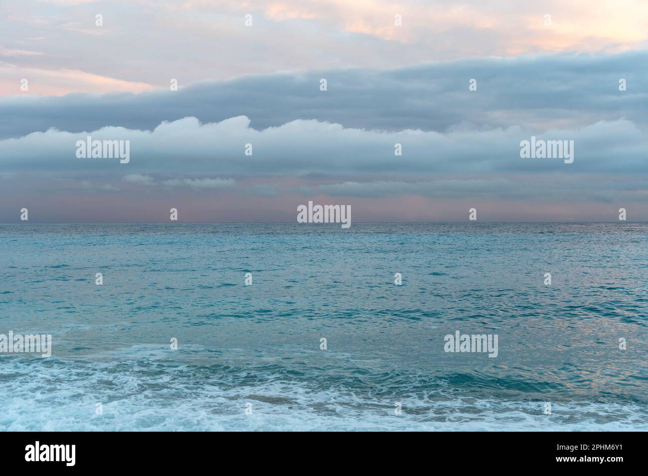 Cloudy Dawn, Azure Sea, Amazing Muted Colors, Sunrise over the Sea ...