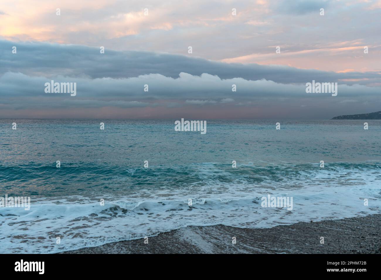 Cloudy Dawn, Azure Sea, Amazing Muted Colors, Sunrise over the Sea ...