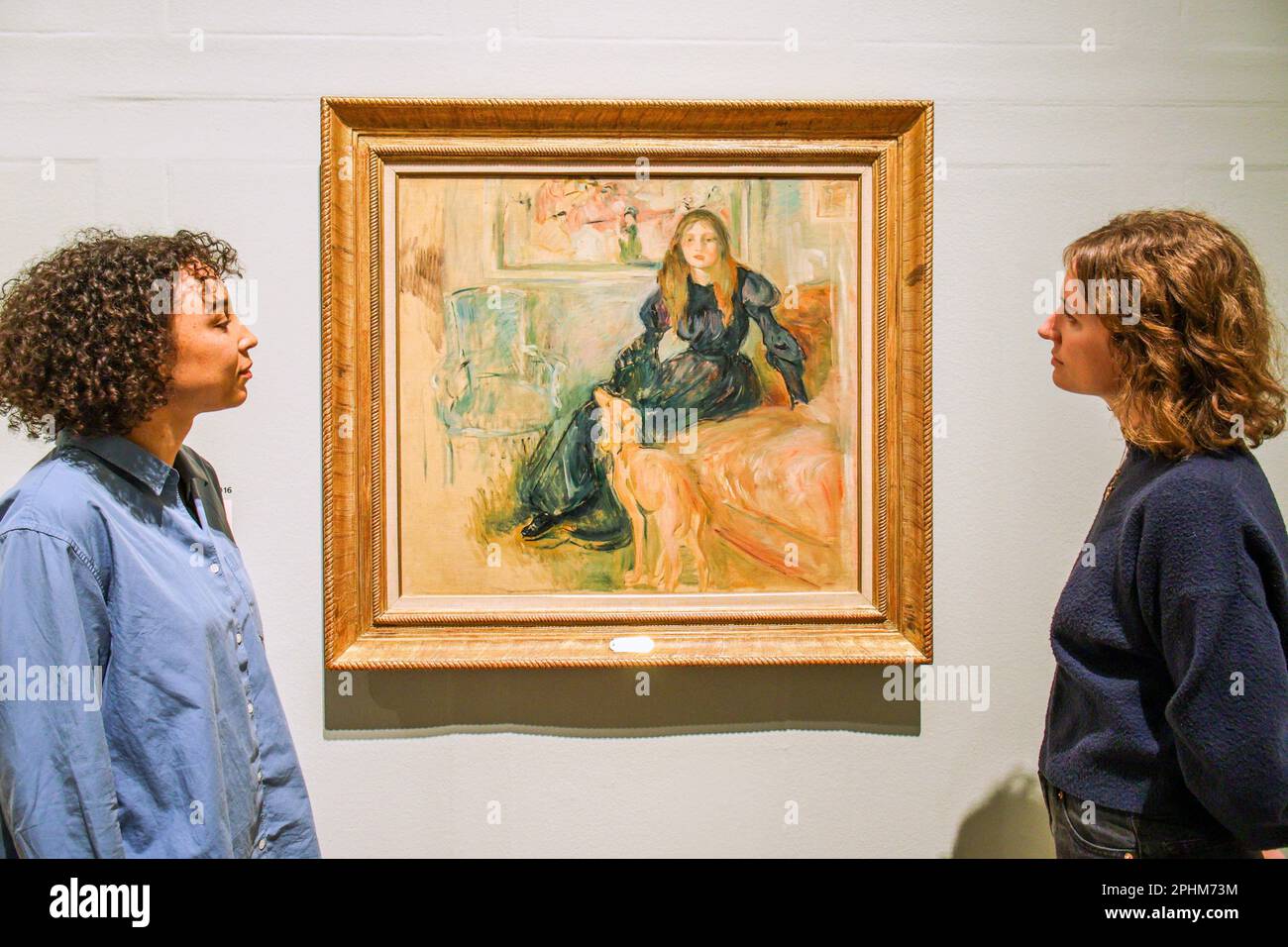 London, UK. 29th Mar, 2023. Julie Manet and Her Greyhound Laertes(1893 ...