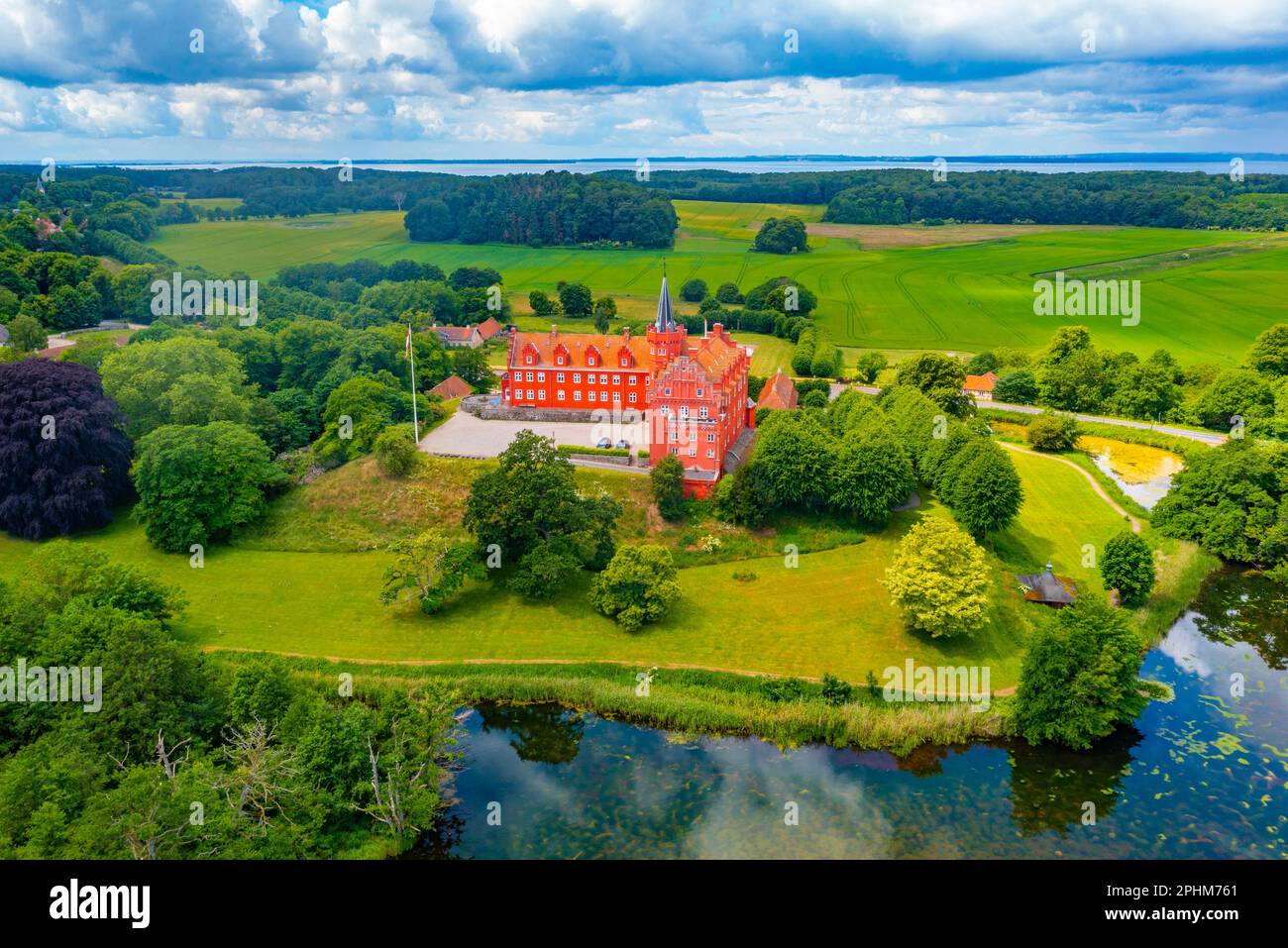 Denmark langeland tranekaer slot castle hi-res stock photography and ...