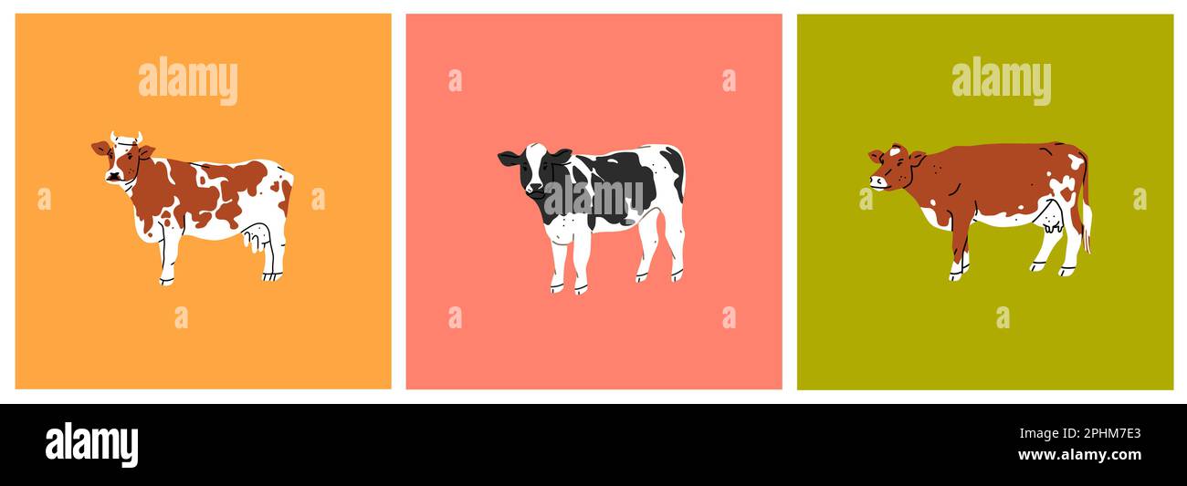 Hand drawn abstract vector clipart illustration collection set with ...