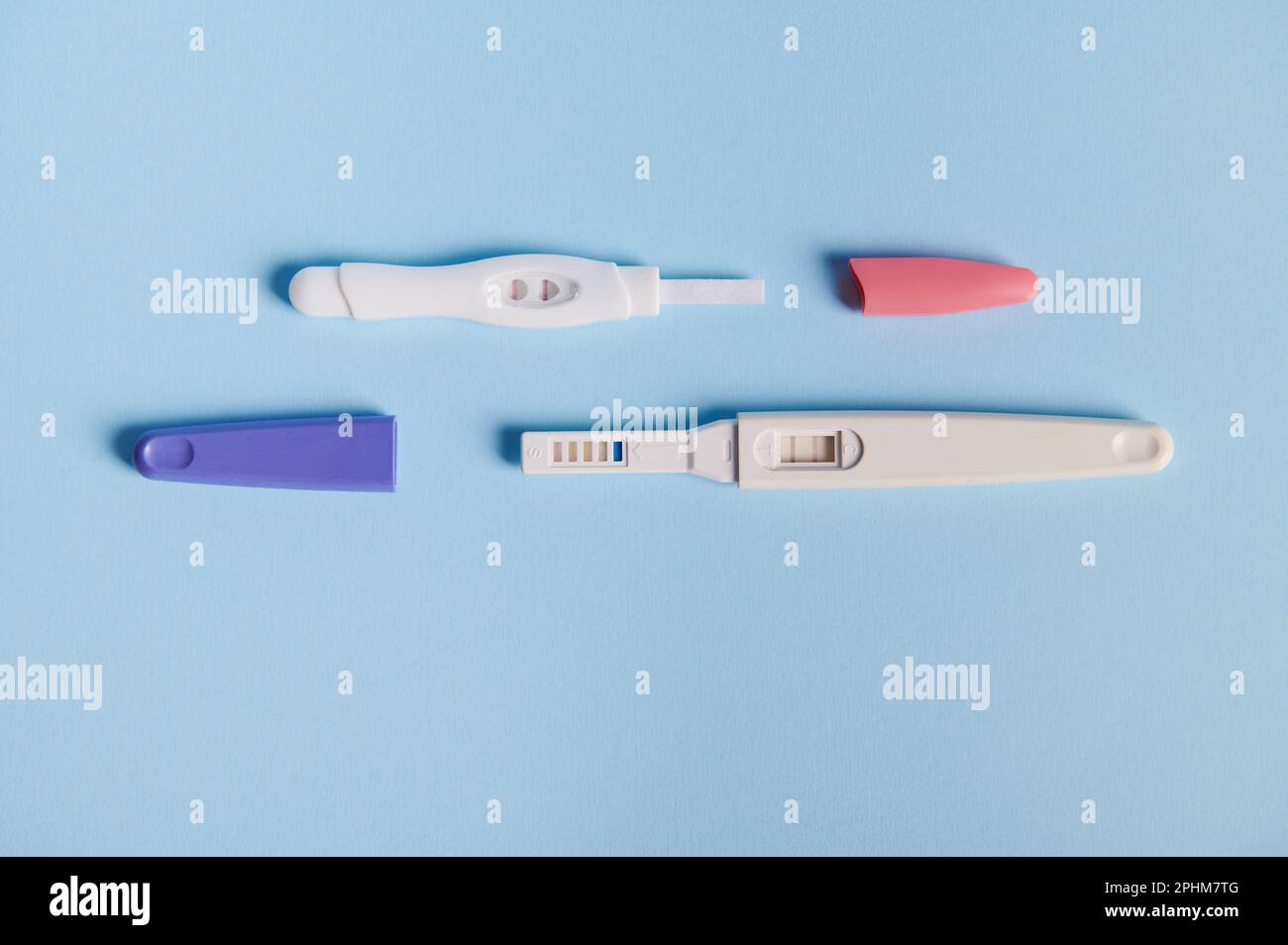 Pregnancy tests with biochemical reaction between urine and chorionic ...
