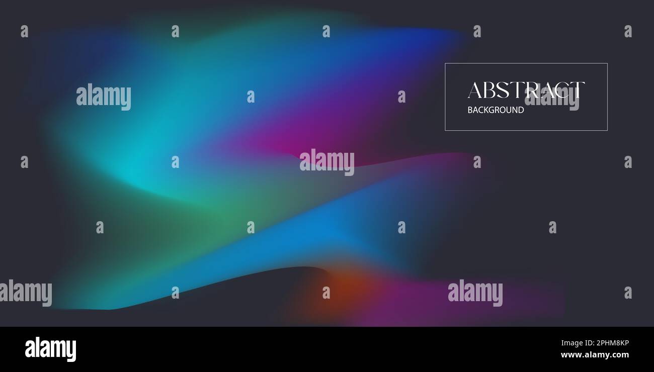 Abstract background design template bright dark neon blue gradient ...