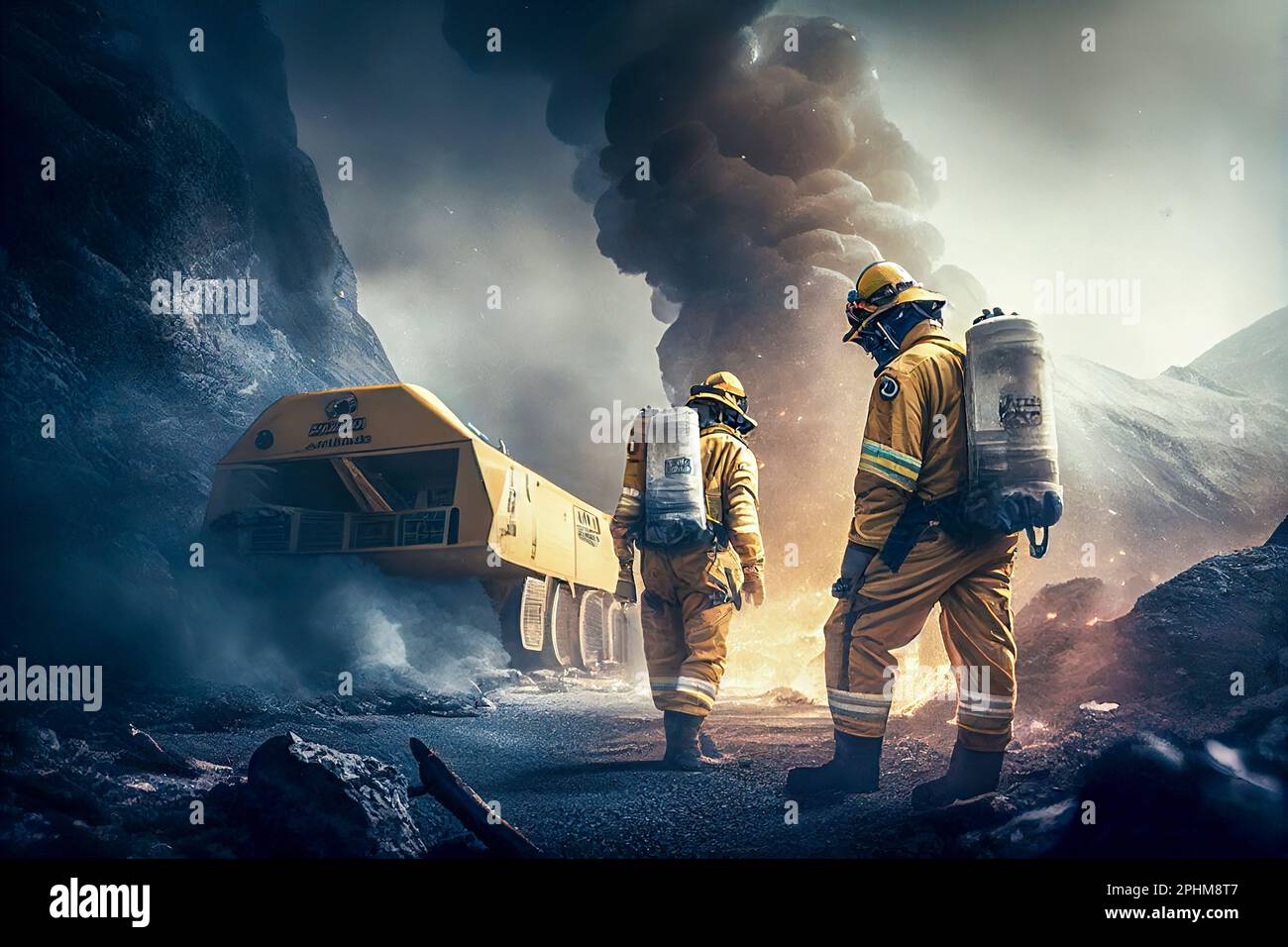 Heroes in Action: The Bravery and Dedication of Firefighters Battling a ...