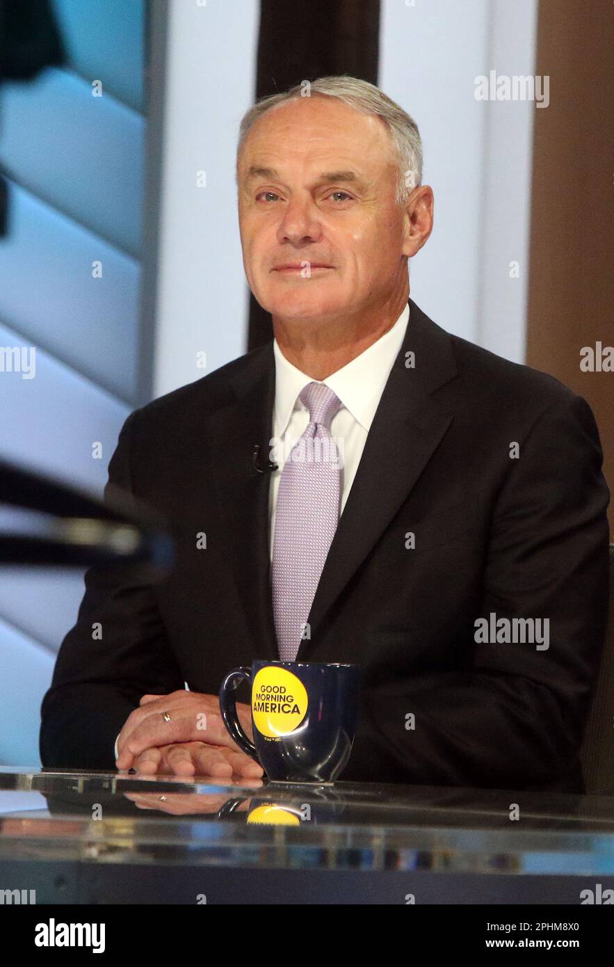 New York, NY, USA. 28th Mar, 2023. Major League Baseball Commissioner ...