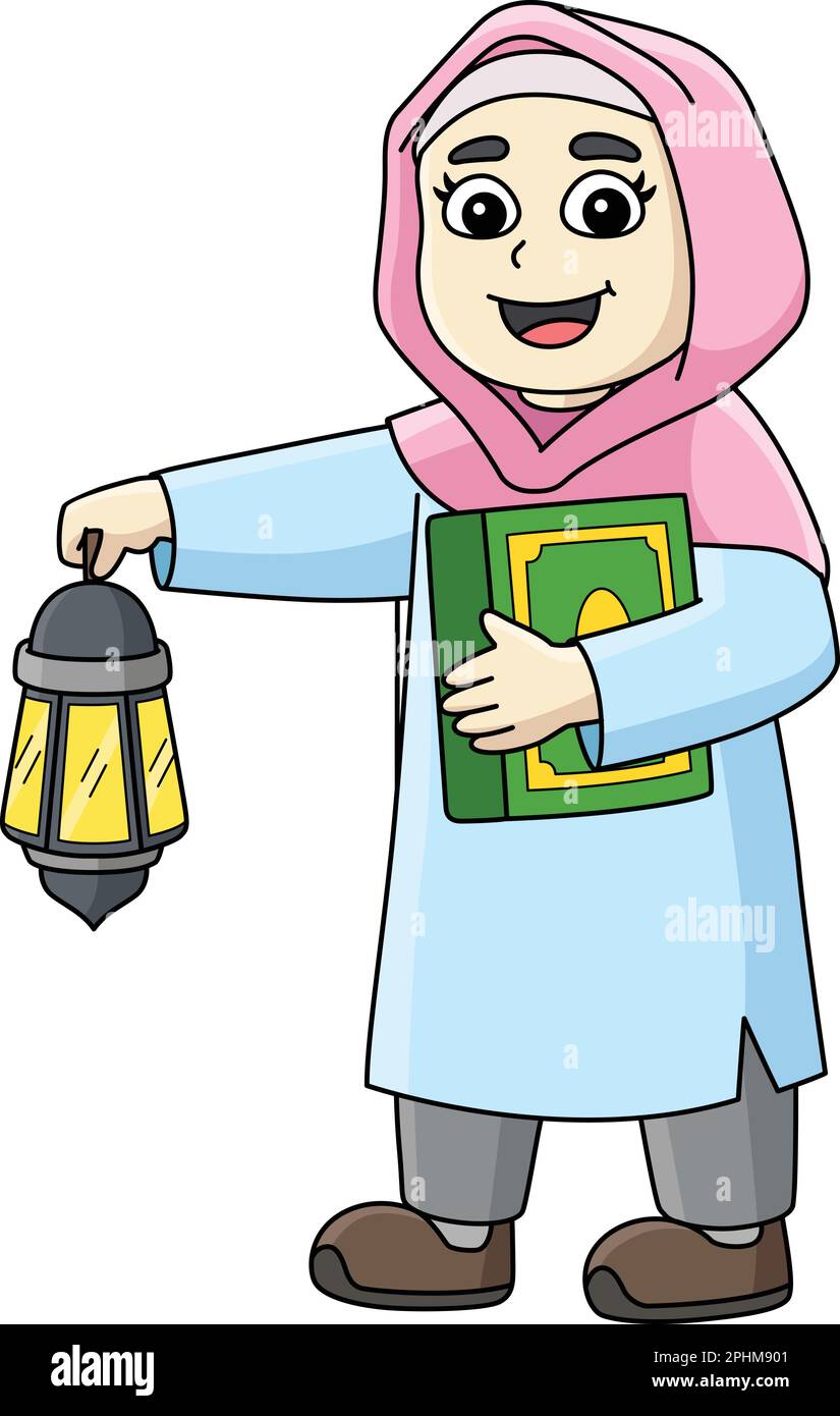 Ramadan lantern colored cartoon hi-res stock photography and images - Alamy
