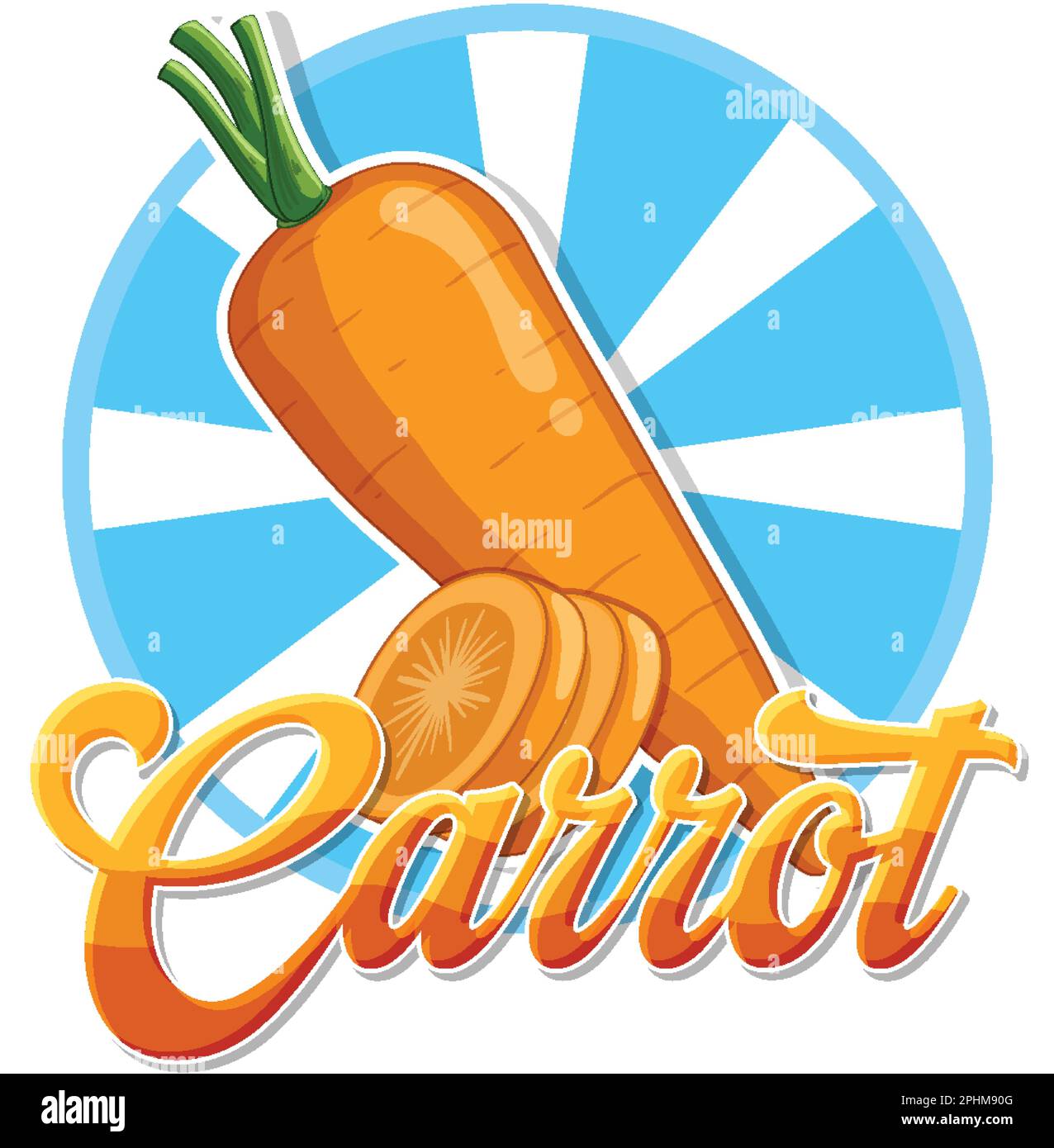 Carrot cartoon icon isolated illustration Stock Vector Image & Art - Alamy